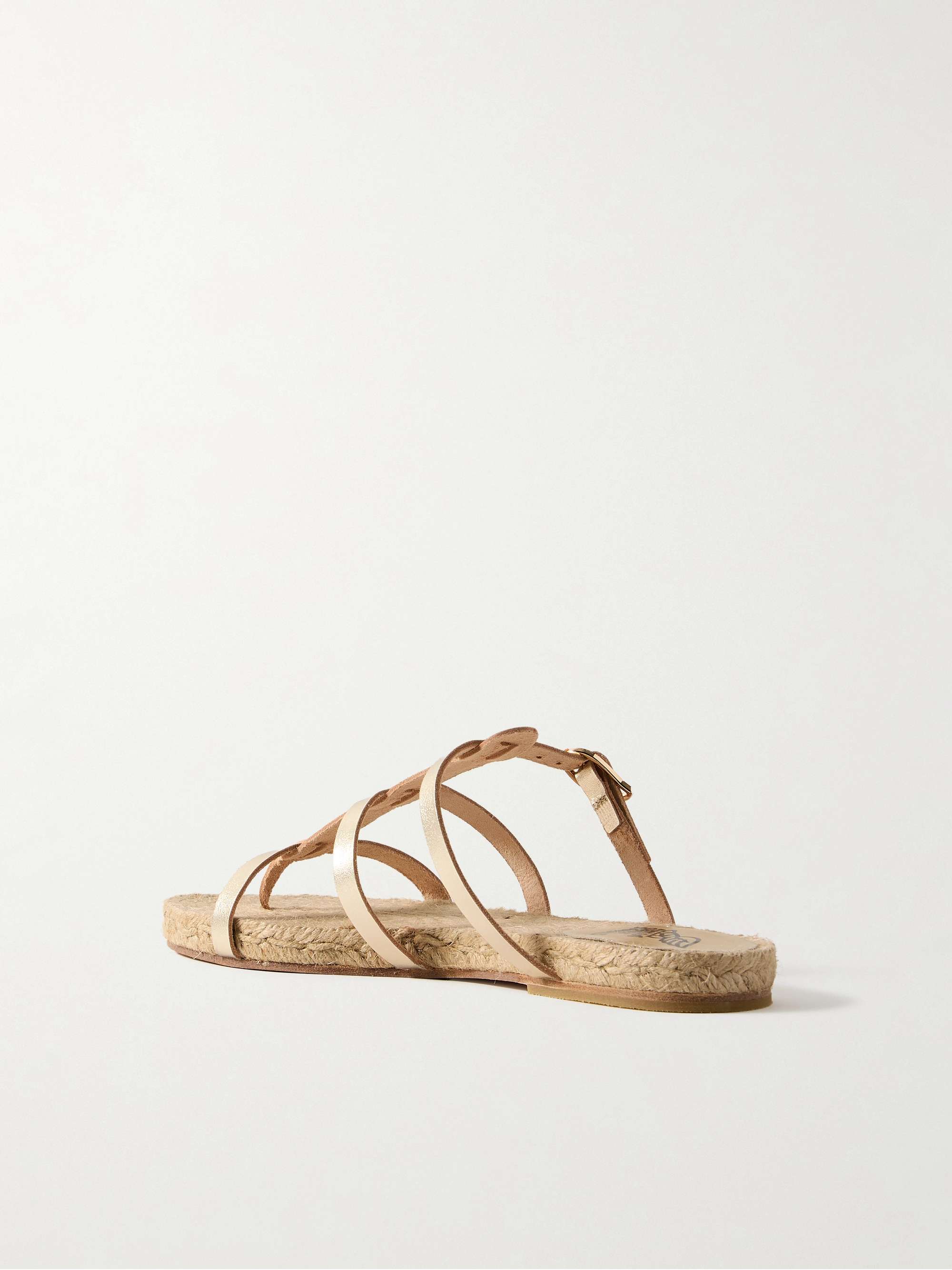 CASTAÑER + Ancient Greek Sandals Milos metallic leather sandals | NET-A ...