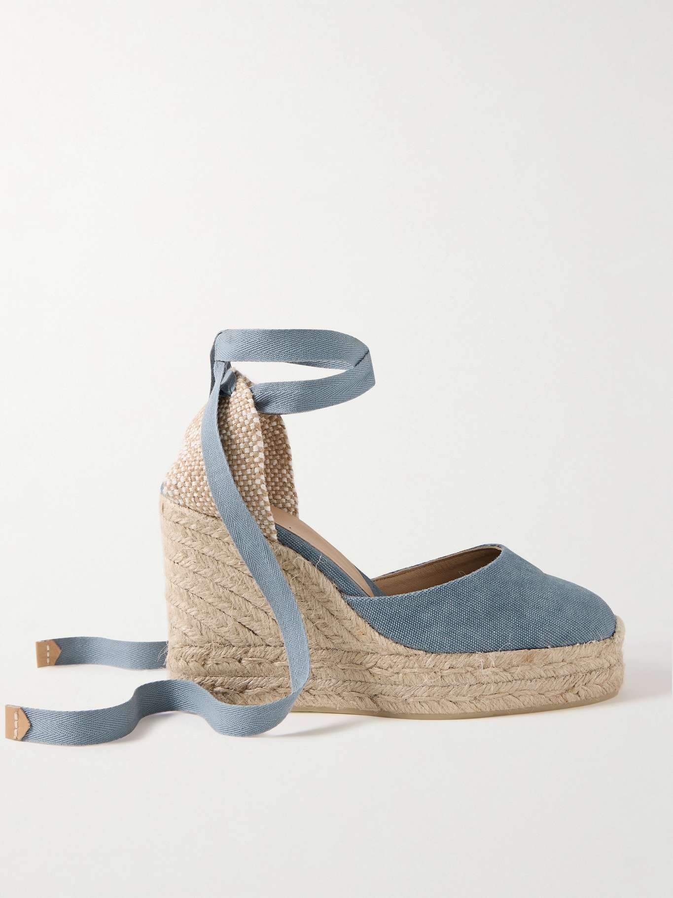 CASTAÑER Carina 80 canvas wedge espadrilles | NET-A-PORTER