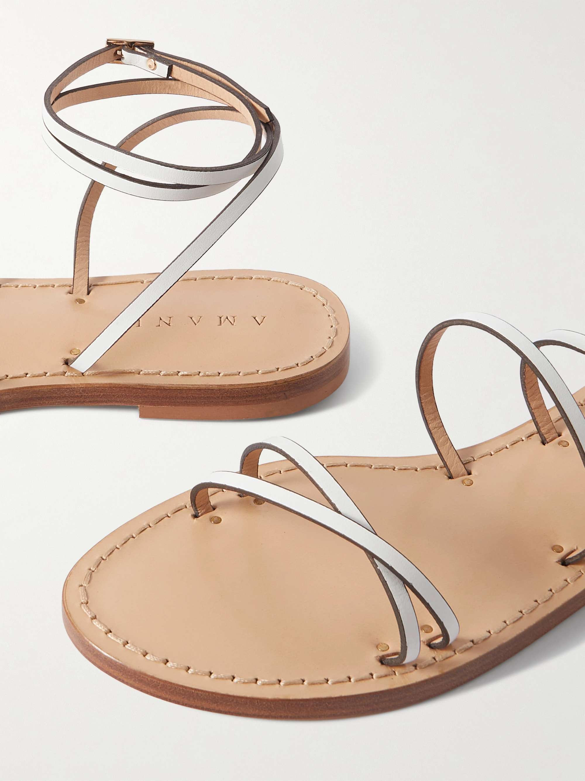 AMANU The Constantia leather sandals | NET-A-PORTER