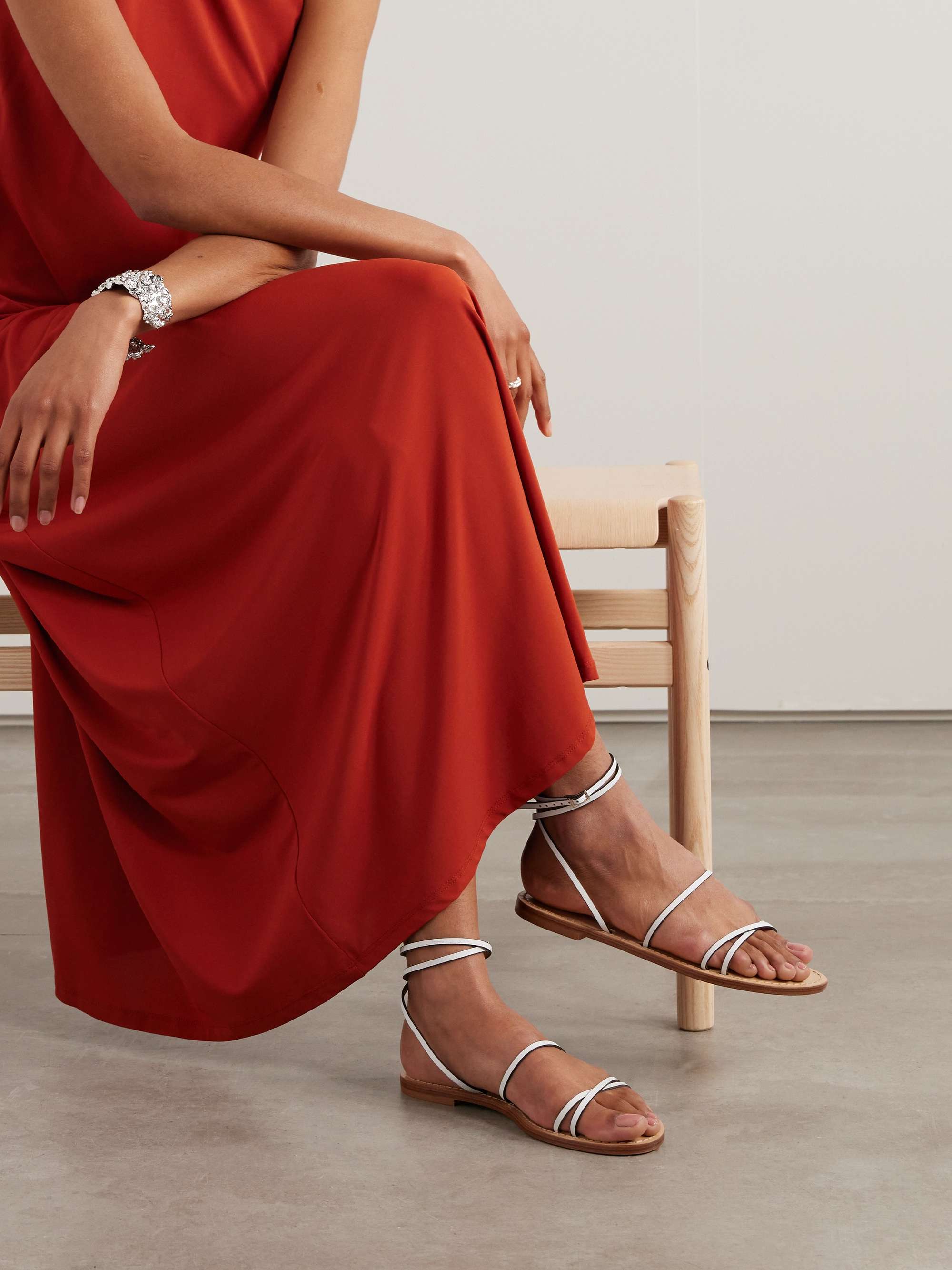 AMANU The Constantia leather sandals | NET-A-PORTER