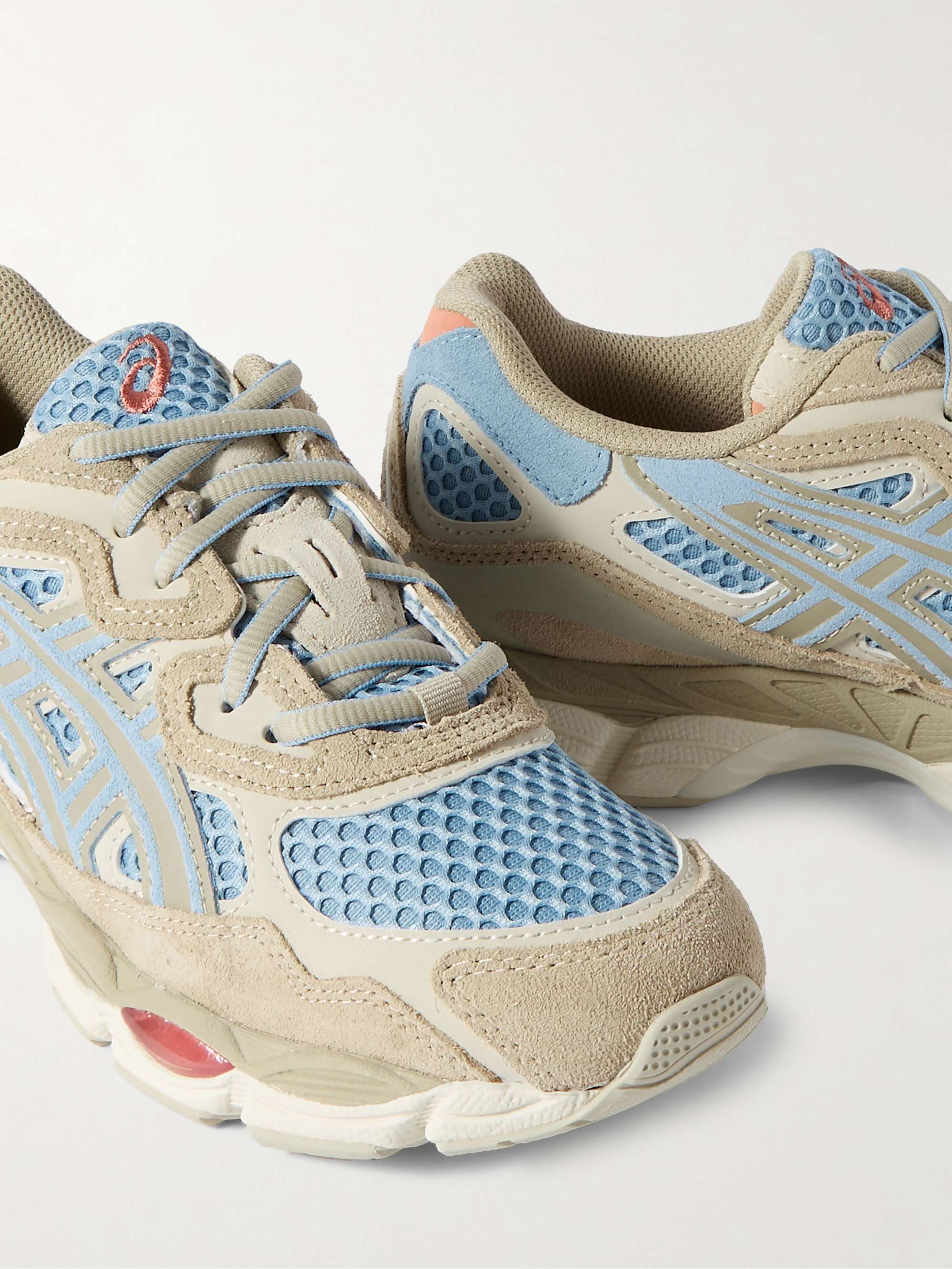 ASICS GEL-NYC leather and suede-trimmed mesh sneakers | NET-A-PORTER