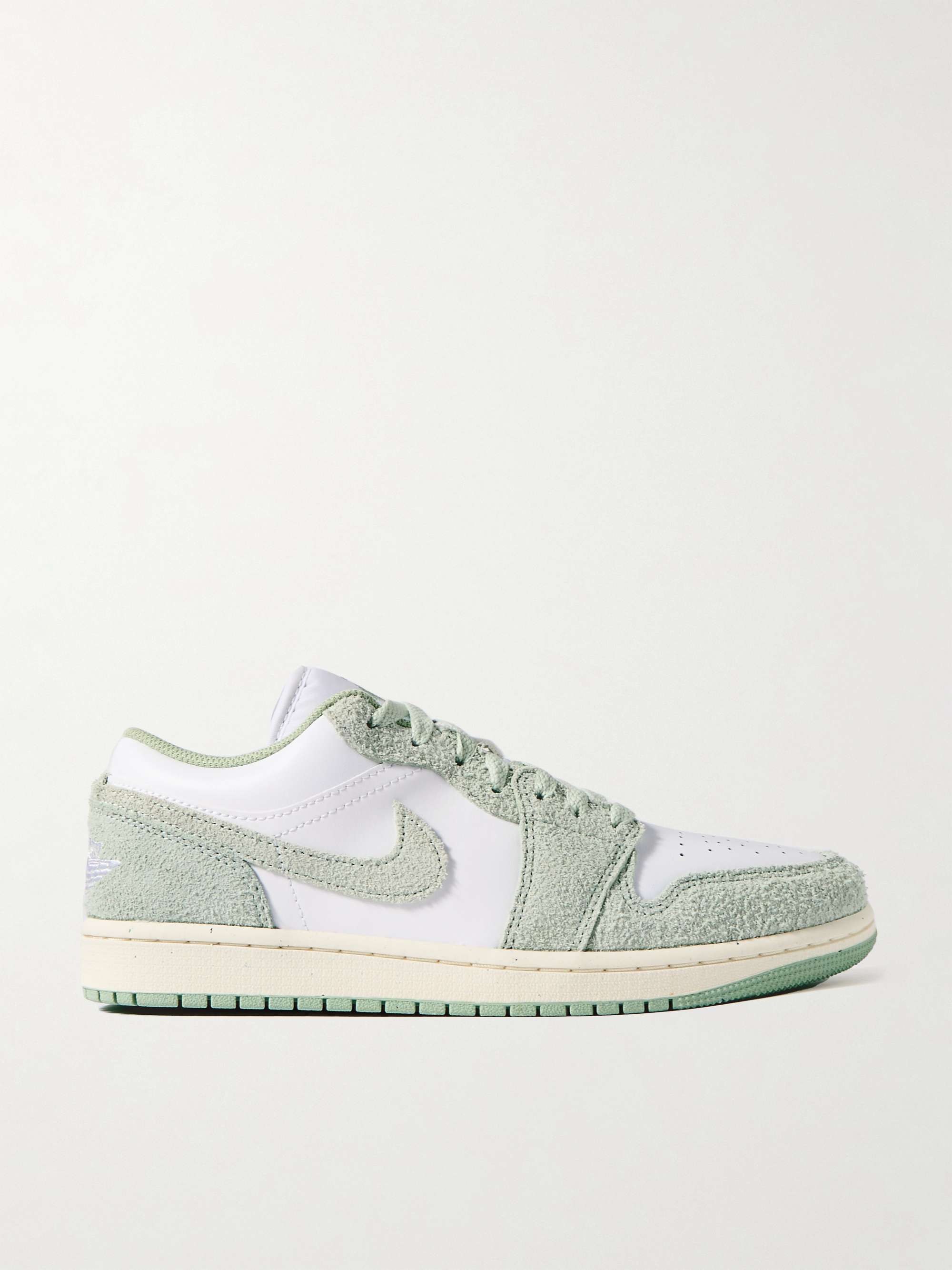 NIKE Air Jordan 1 Low SE leather and suede sneakers | NET-A-PORTER