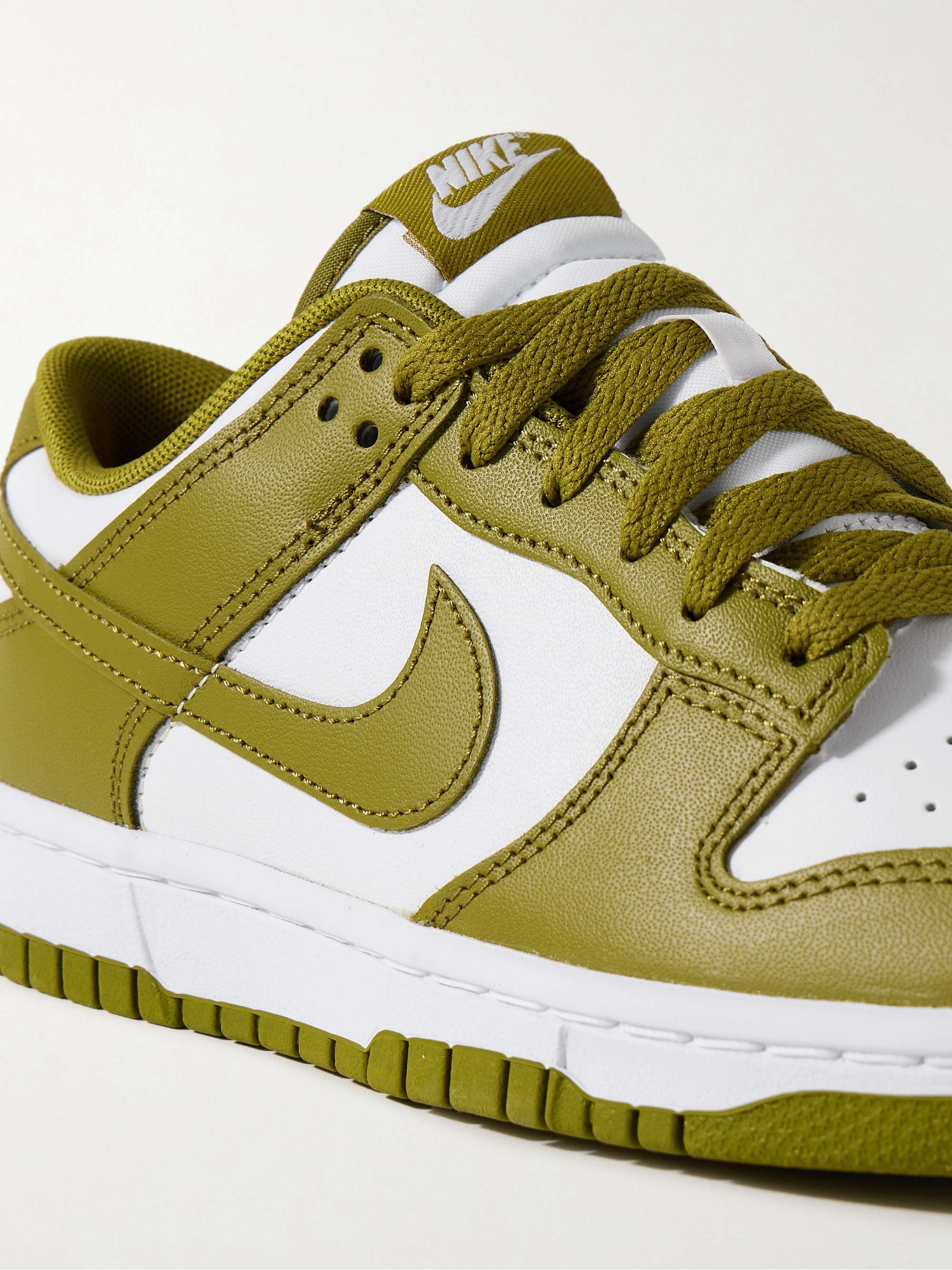NIKE Dunk Low Retro leather sneakers | NET-A-PORTER
