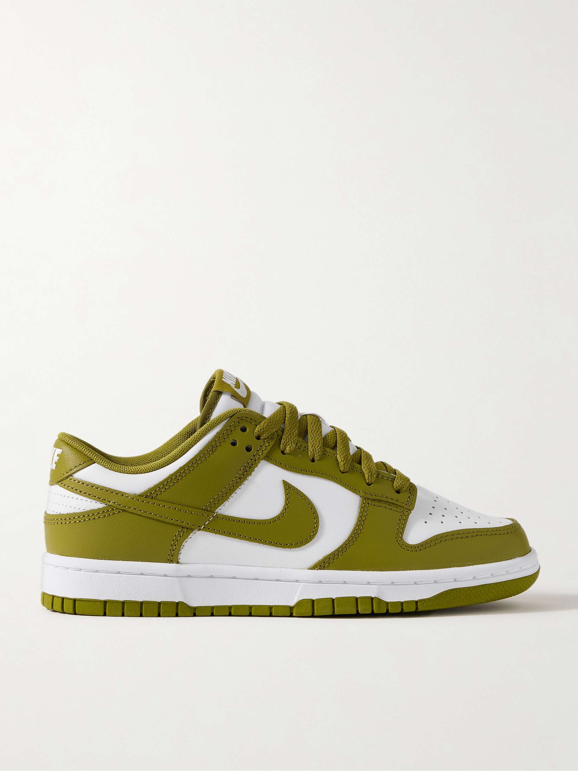 NIKE Dunk Low Retro leather sneakers | NET-A-PORTER
