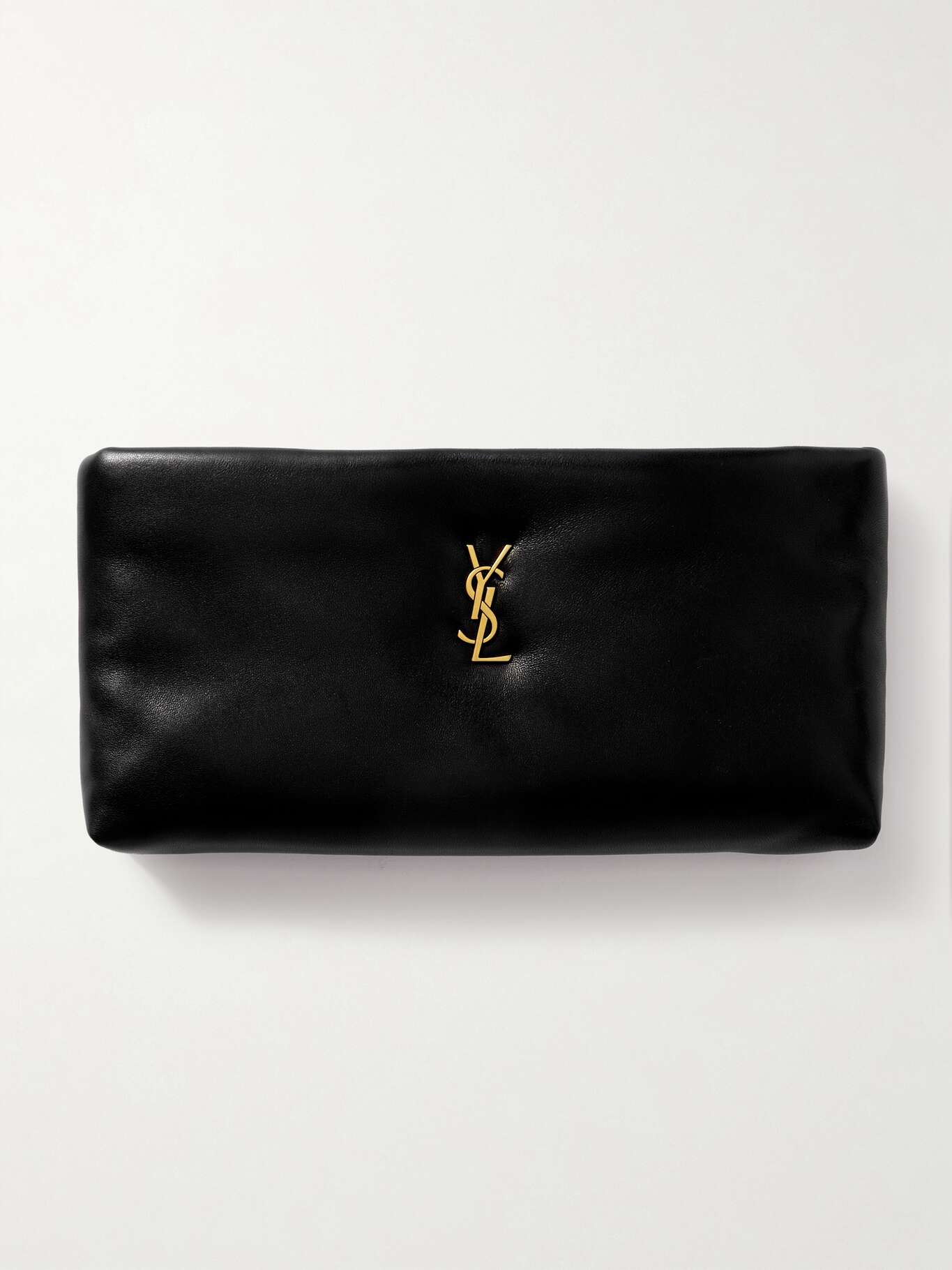 SAINT LAURENT Calypso Long padded leather pouch | NET-A-PORTER