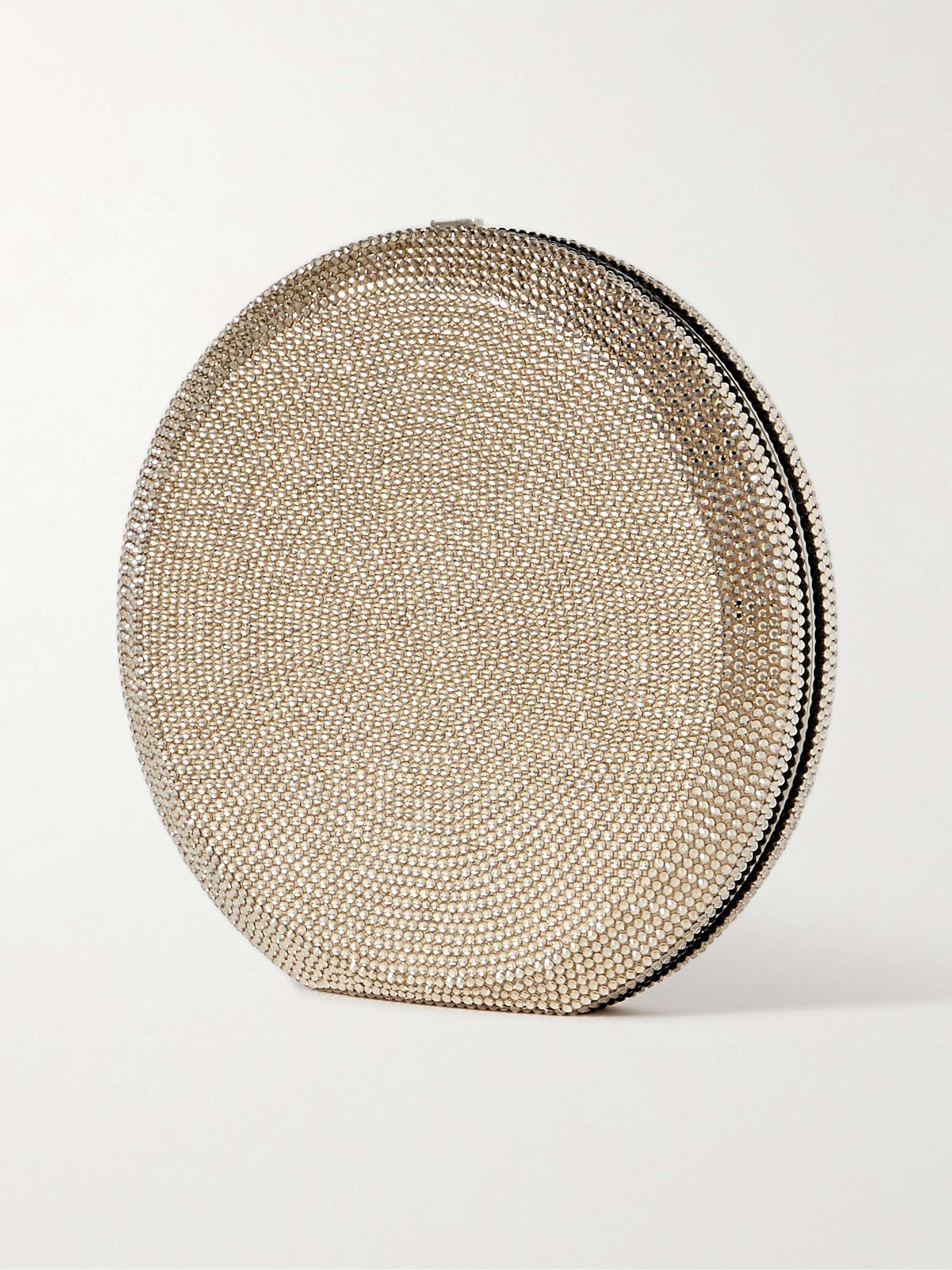 JUDITH LEIBER COUTURE Crystal-embellished silver-tone clutch | NET-A-PORTER