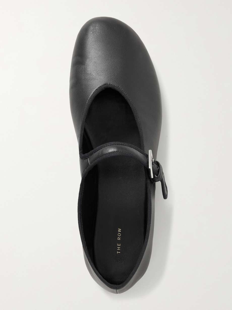 THE ROW Boheme leather Mary Jane ballet flats | NET-A-PORTER