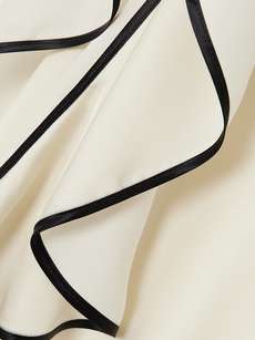 COSTARELLOS Priela ruffled floral-print satin gown | NET-A-PORTER