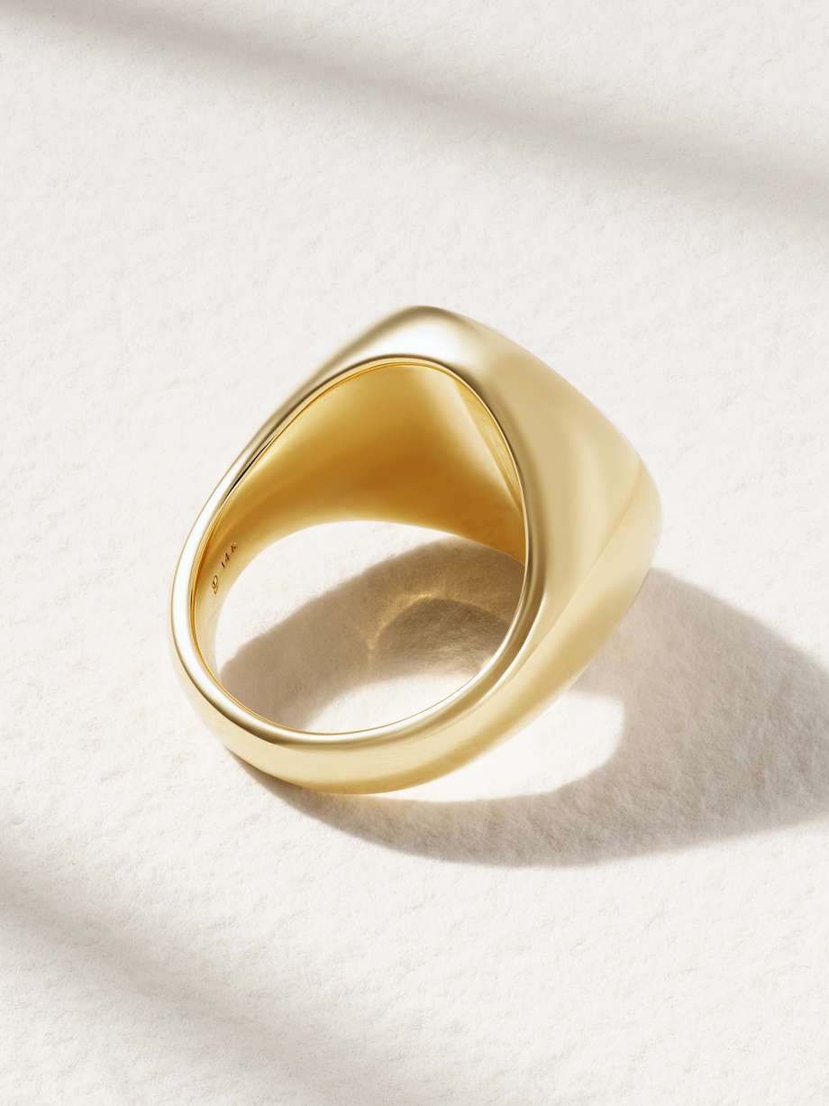 LUCY DELIUS Rhodium-plated 14-karat recycled gold diamond ring | NET-A ...