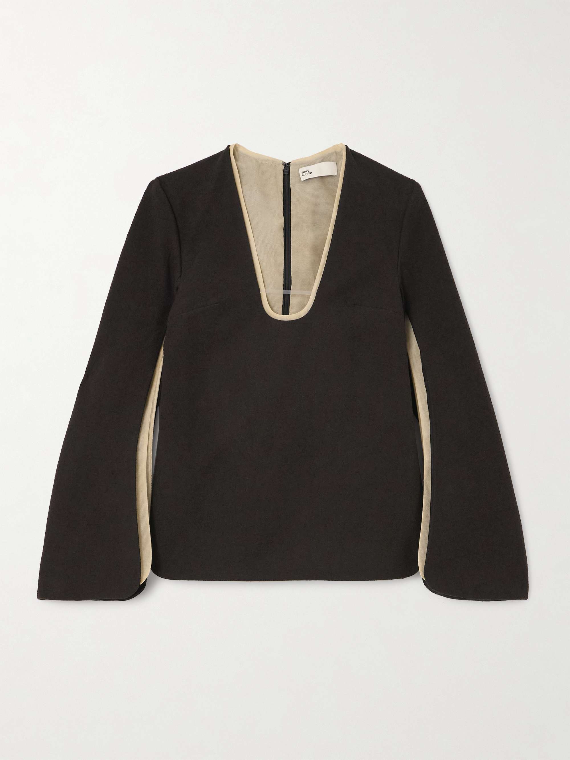 TORY BURCH Layered crepe blouse | NET-A-PORTER