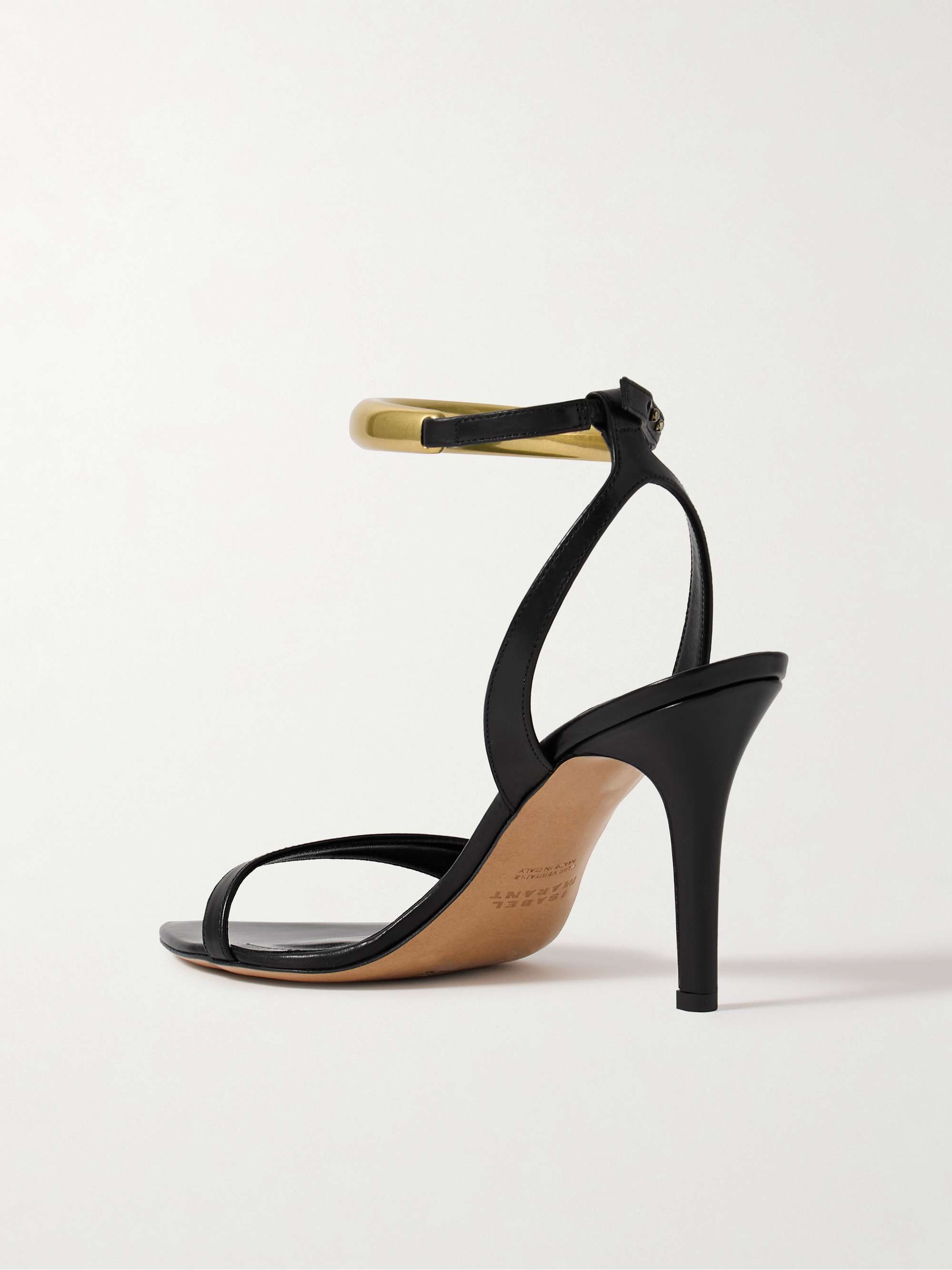 ISABEL MARANT Yluan embellished leather sandals | NET-A-PORTER