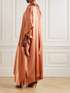 TALLER MARMO New Age pussy-bow silk-satin kaftan | NET-A-PORTER