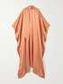 TALLER MARMO New Age pussy-bow silk-satin kaftan | NET-A-PORTER