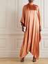 TALLER MARMO New Age pussy-bow silk-satin kaftan | NET-A-PORTER