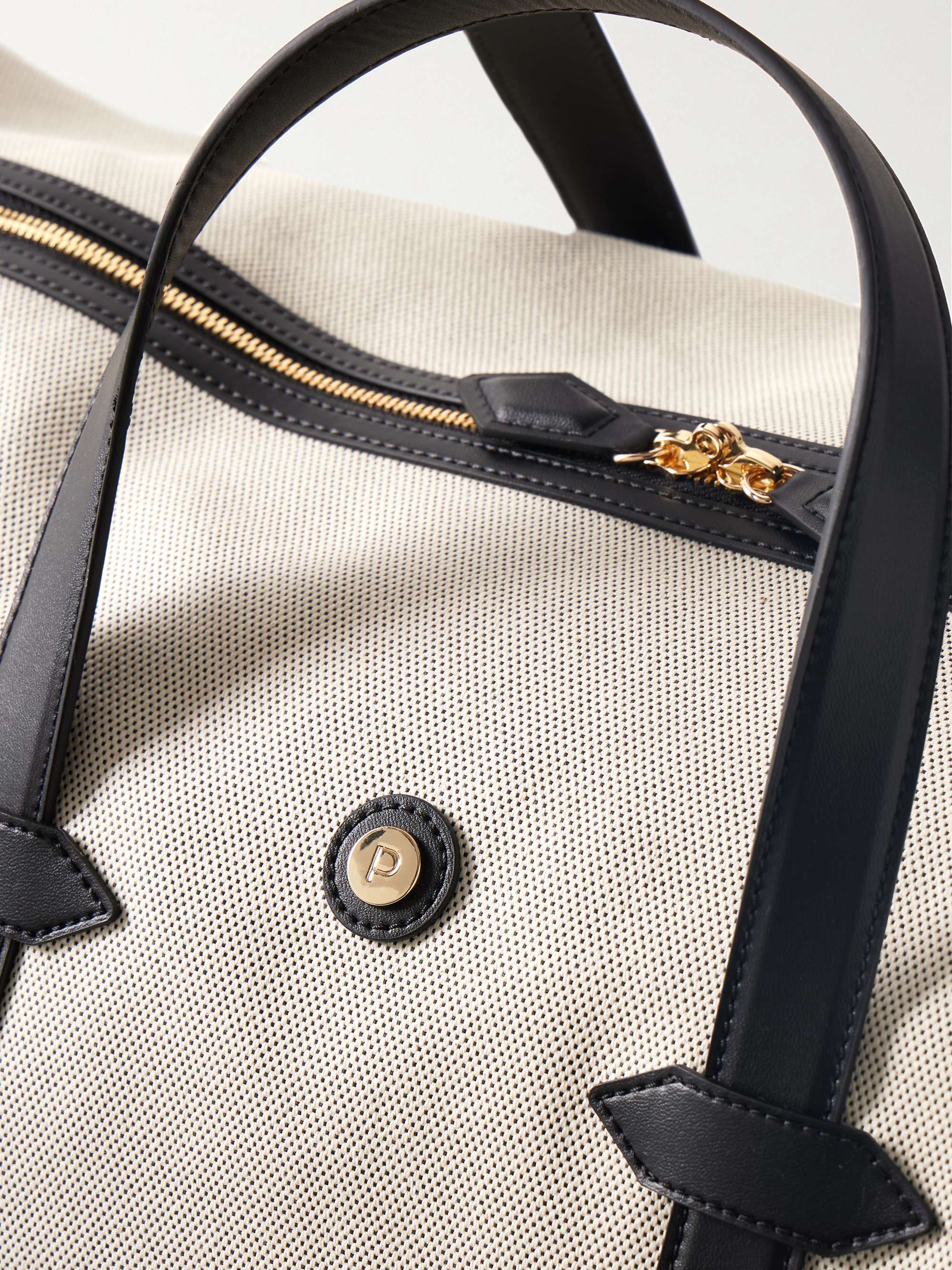 PARAVEL Main Line vegan leather-trimmed canvas duffel bag | NET-A-PORTER