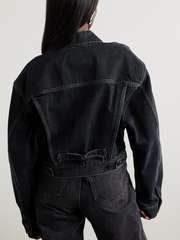 SAINT LAURENT Cropped denim jacket | NET-A-PORTER