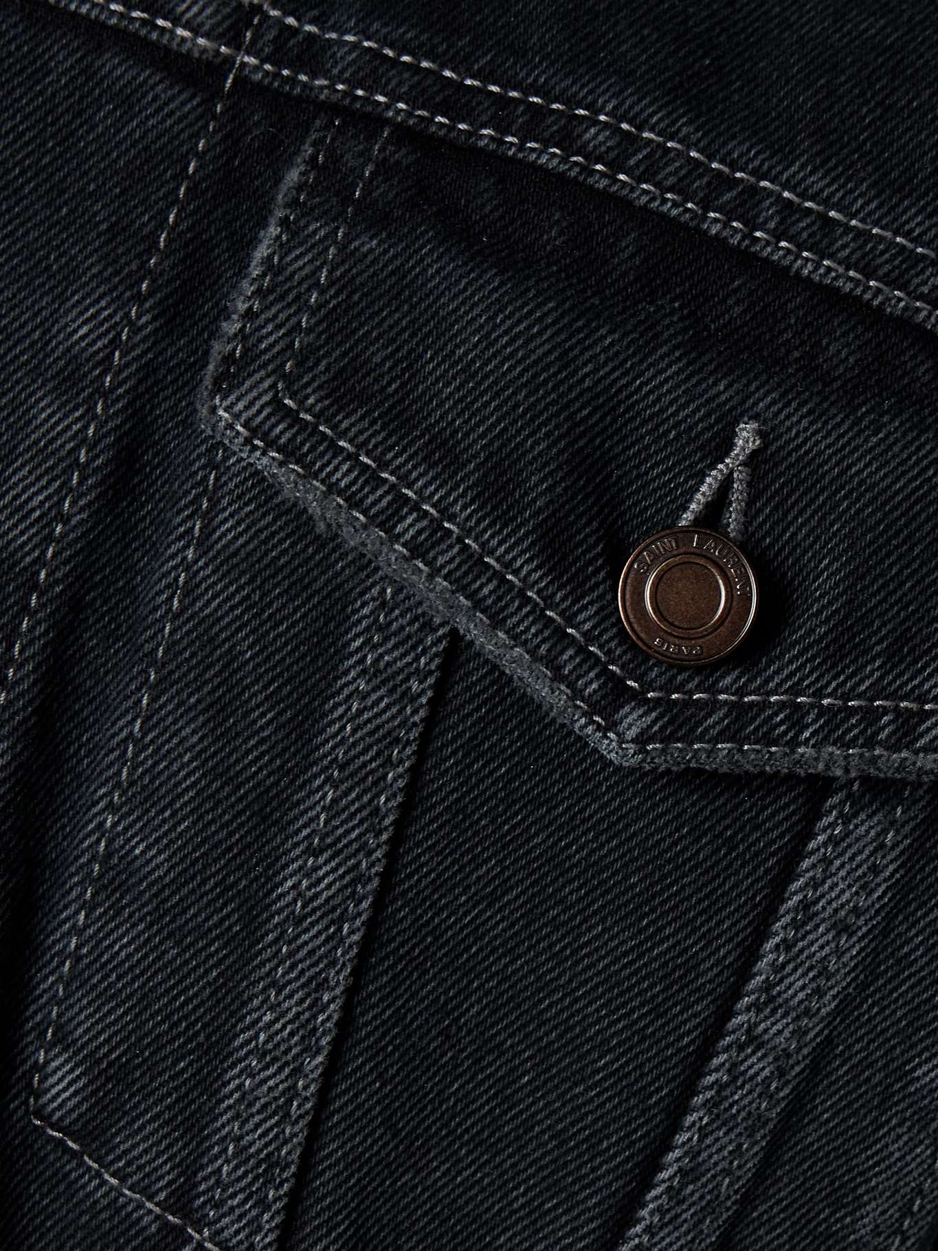 SAINT LAURENT Cropped denim jacket | NET-A-PORTER