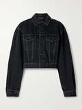 SAINT LAURENT Cropped denim jacket | NET-A-PORTER