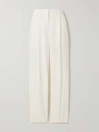 THE ROW Tor pleated crepe wide-leg pants | NET-A-PORTER