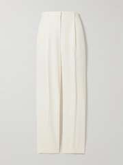 THE ROW Tor pleated crepe wide-leg pants | NET-A-PORTER