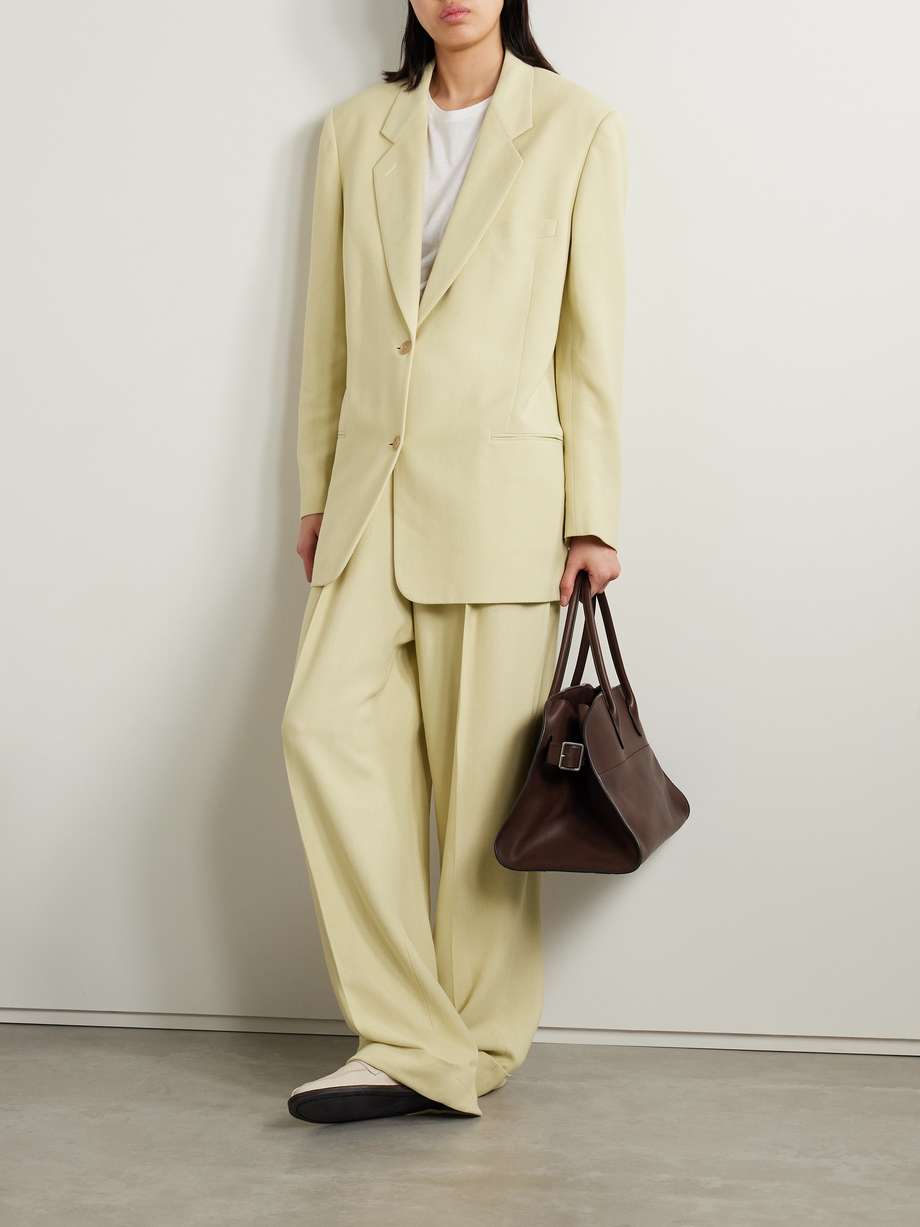 THE ROW Tor pleated woven wide-leg pants | NET-A-PORTER