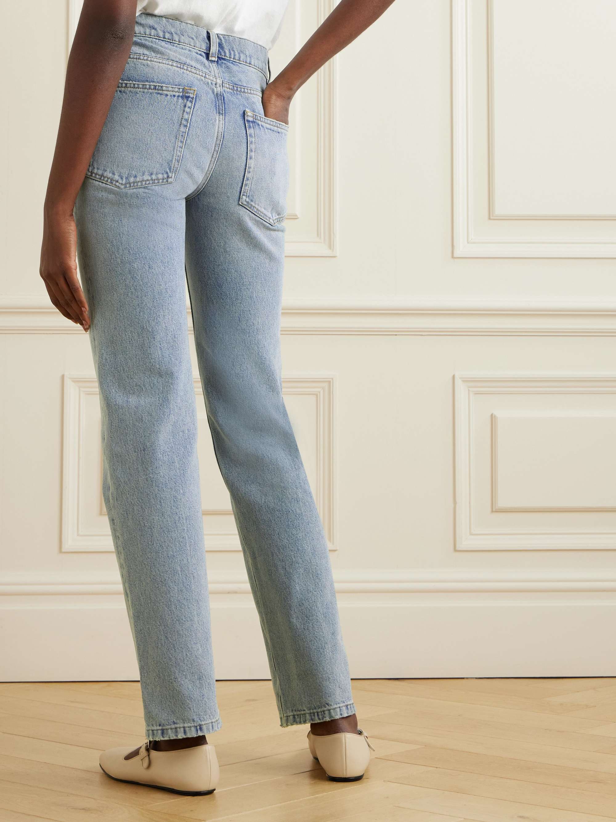 THE ROW Carlyl high-rise straight-leg jeans | NET-A-PORTER