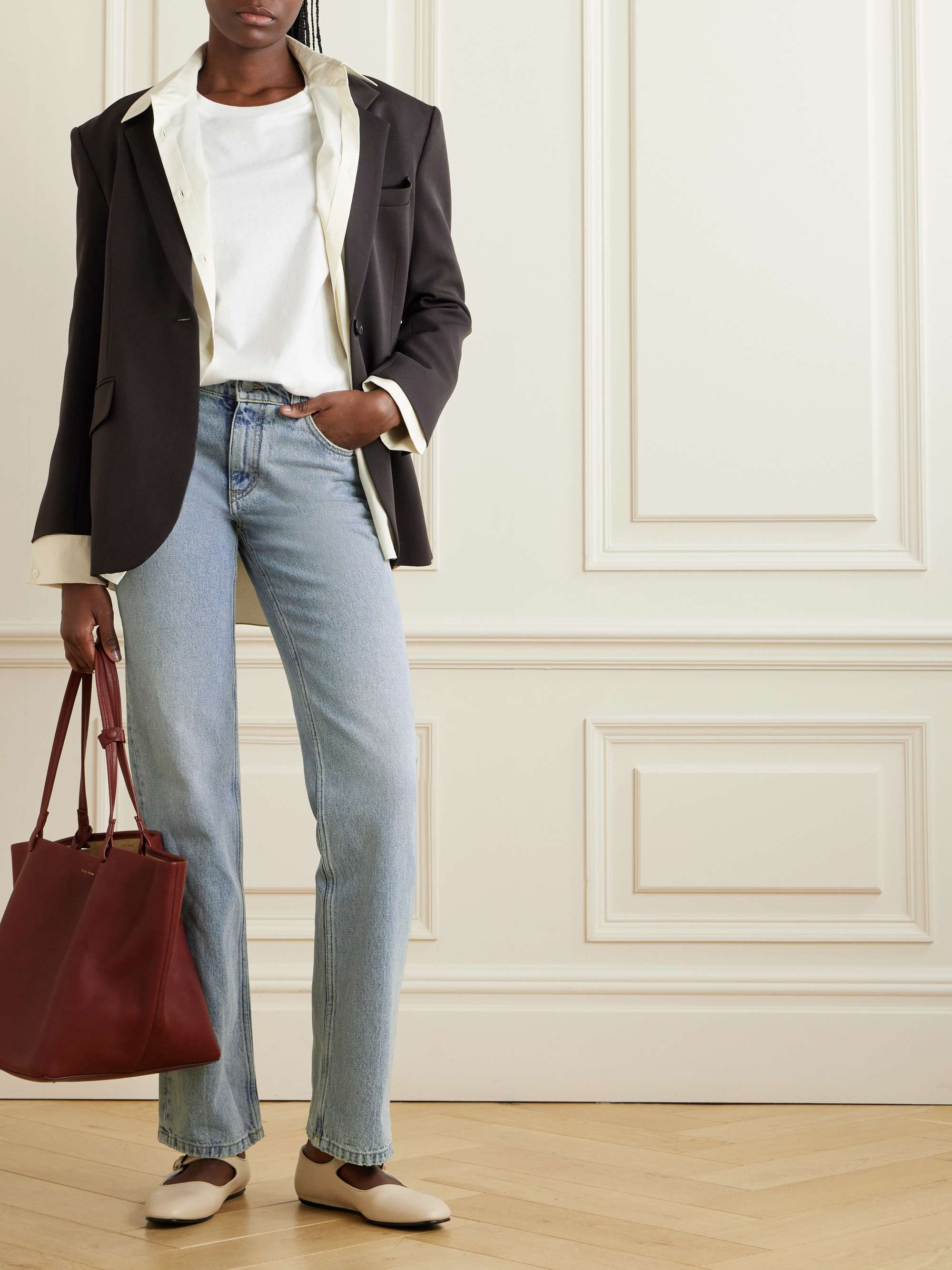 THE ROW Carlyl high-rise straight-leg jeans | NET-A-PORTER