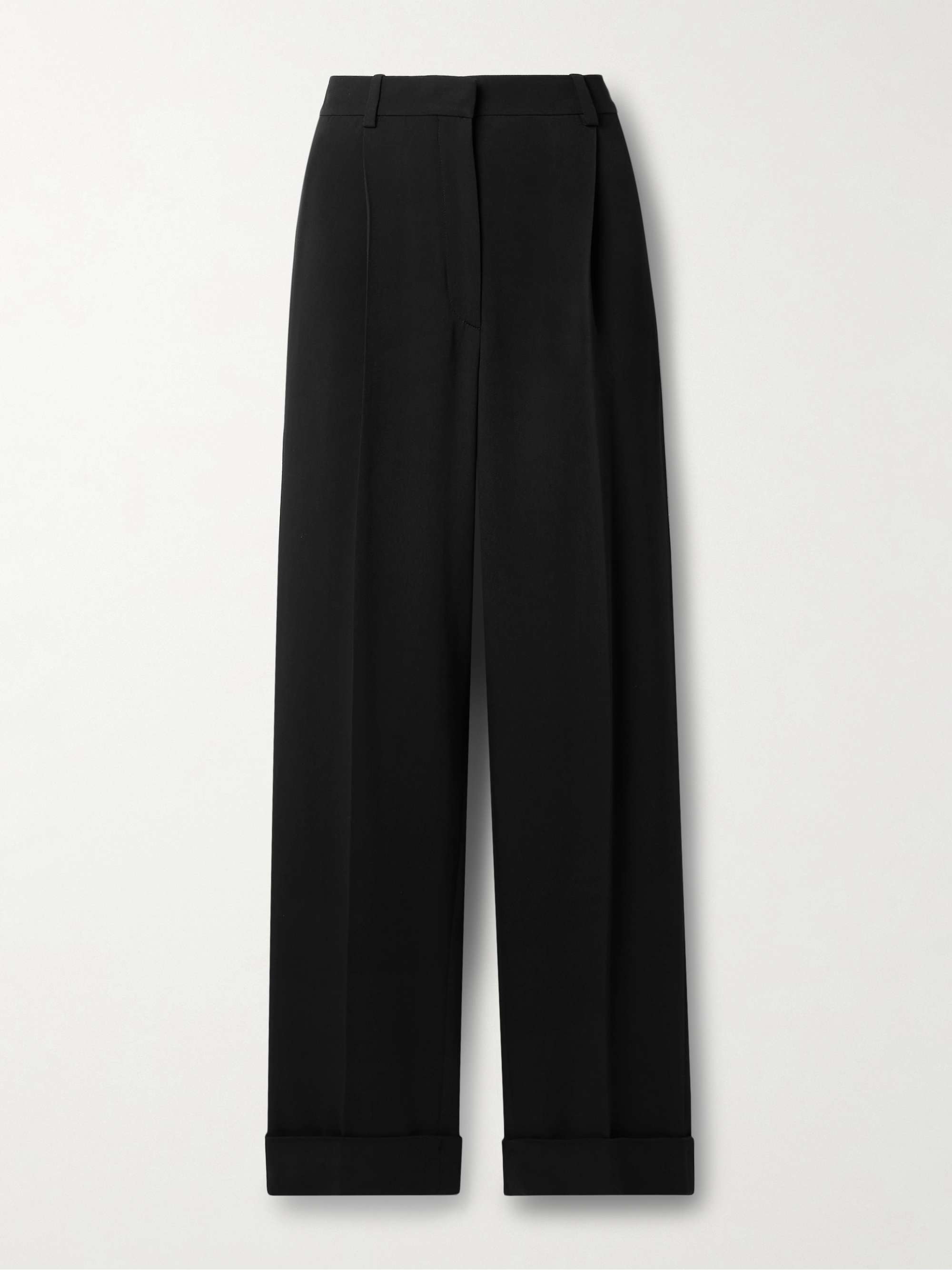 THE ROW Tor pleated cady wide-leg pants | NET-A-PORTER