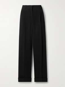 THE ROW Tor pleated cady wide-leg pants | NET-A-PORTER