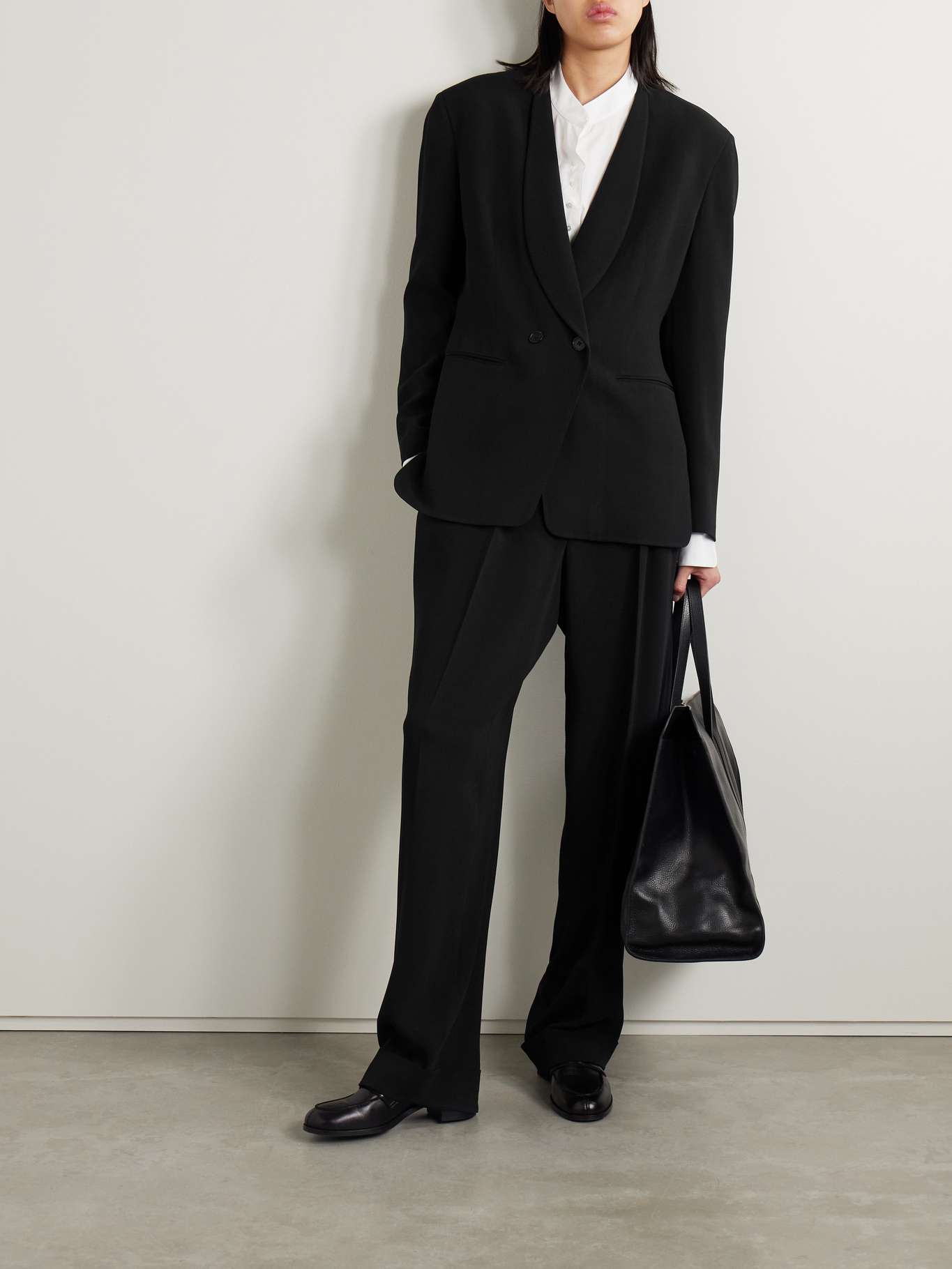 THE ROW Tor pleated cady wide-leg pants | NET-A-PORTER