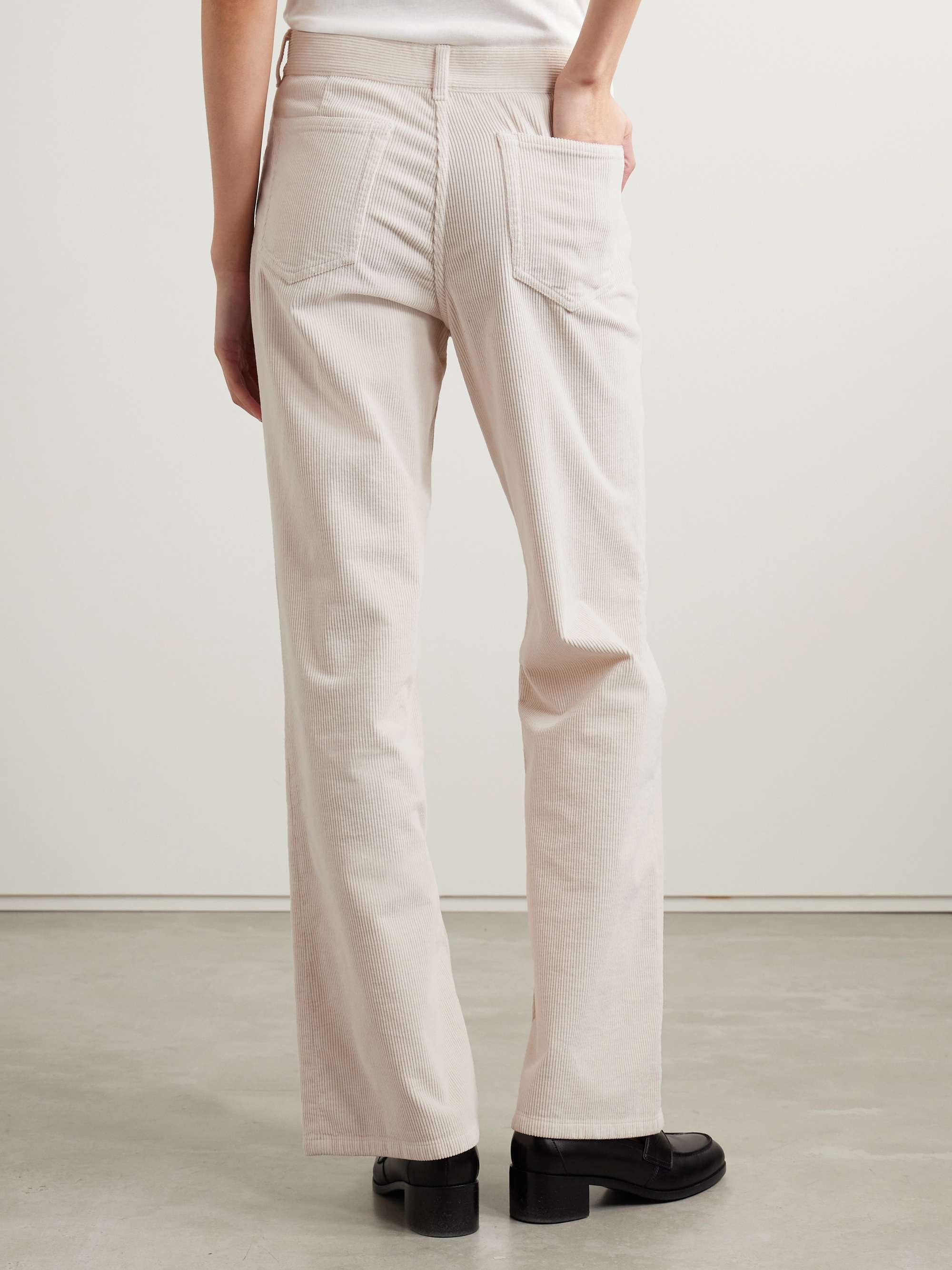 THE ROW Dan cotton-corduroy mid-rise wide-leg pants | NET-A-PORTER