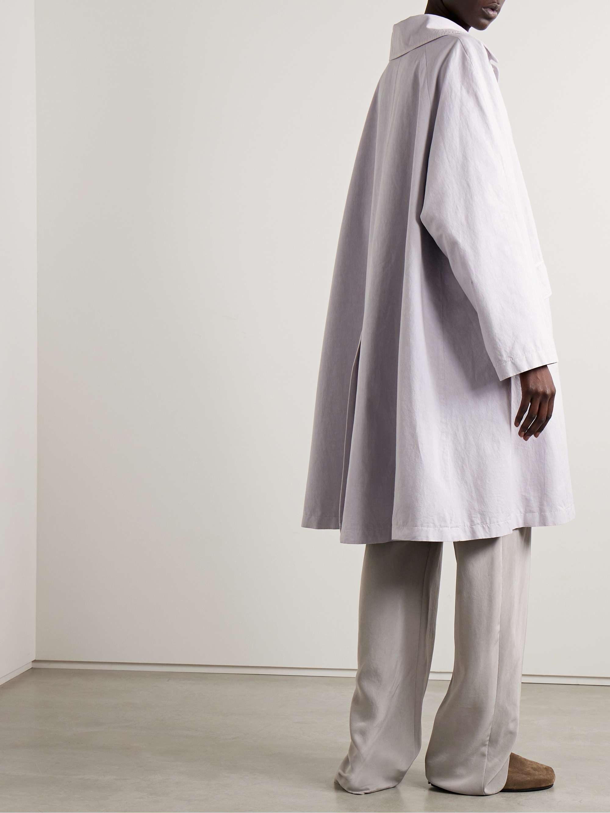 THE ROW Garth oversized cotton and linen-blend coat | NET-A-PORTER