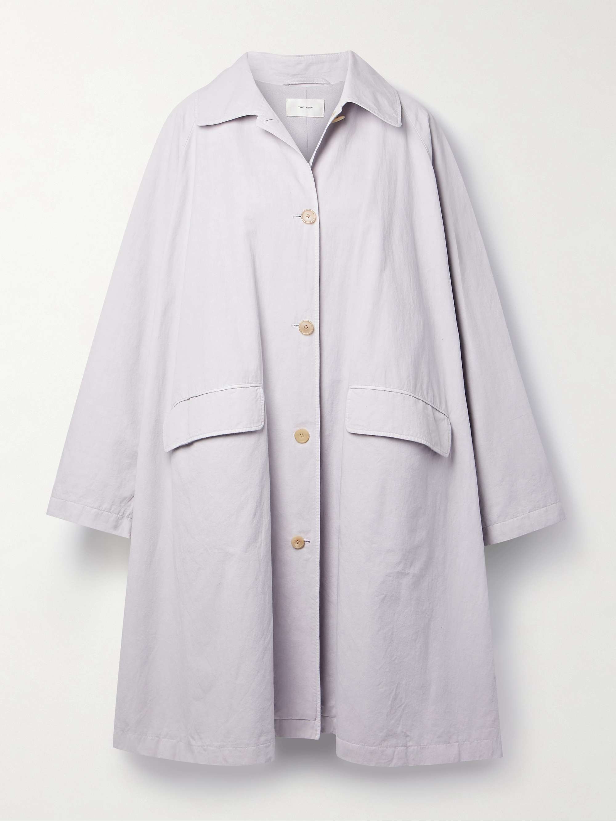 THE ROW Garth oversized cotton and linen-blend coat | NET-A-PORTER