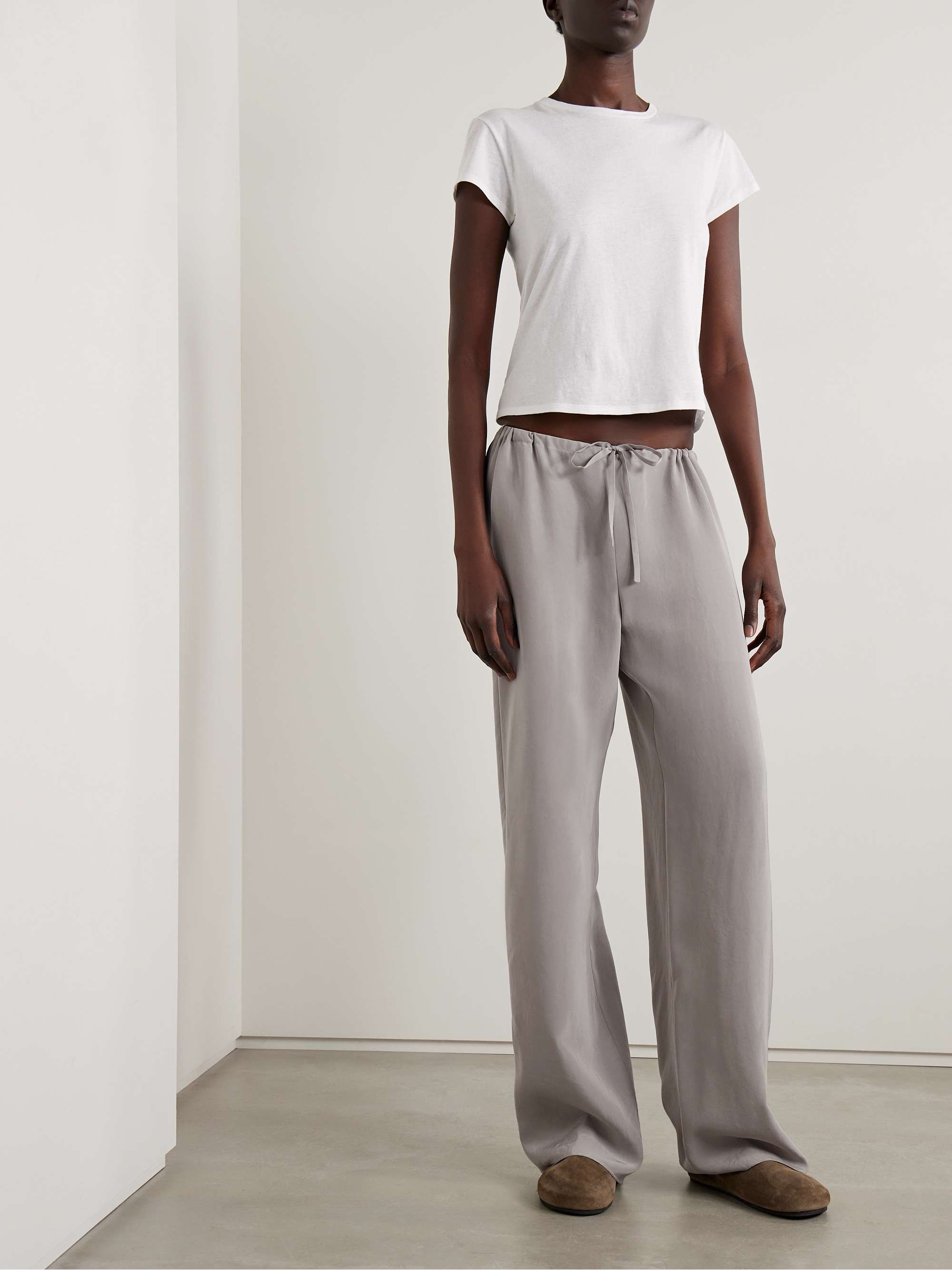 THE ROW Jugi silk wide-leg pants | NET-A-PORTER