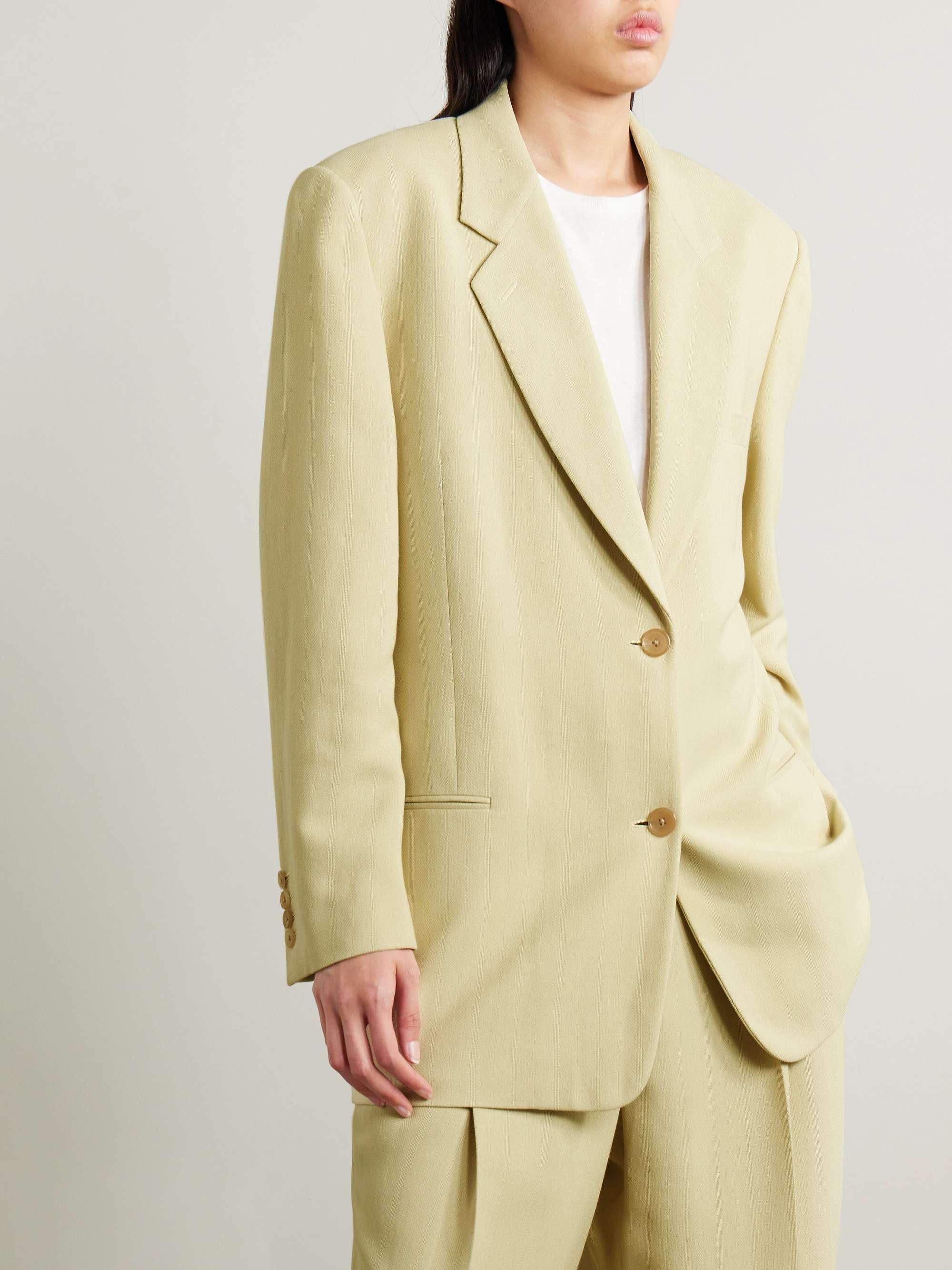 THE ROW Marina oversized woven blazer | NET-A-PORTER