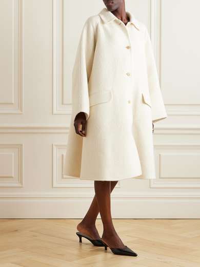 THE ROW Garth oversized cashmere and silk-blend bouclé coat | NET-A-PORTER