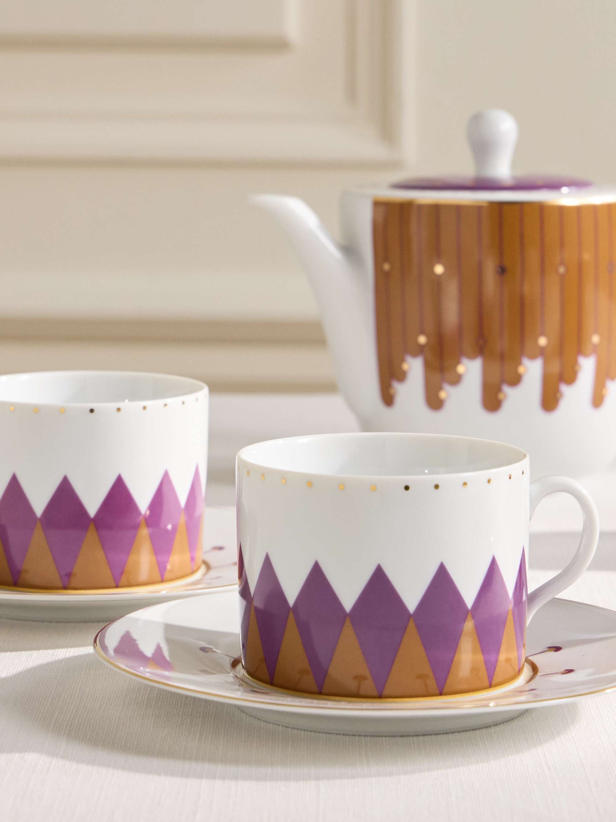 REFLECTIONS COPENHAGEN Porcelain 11-piece tea set | NET-A-PORTER