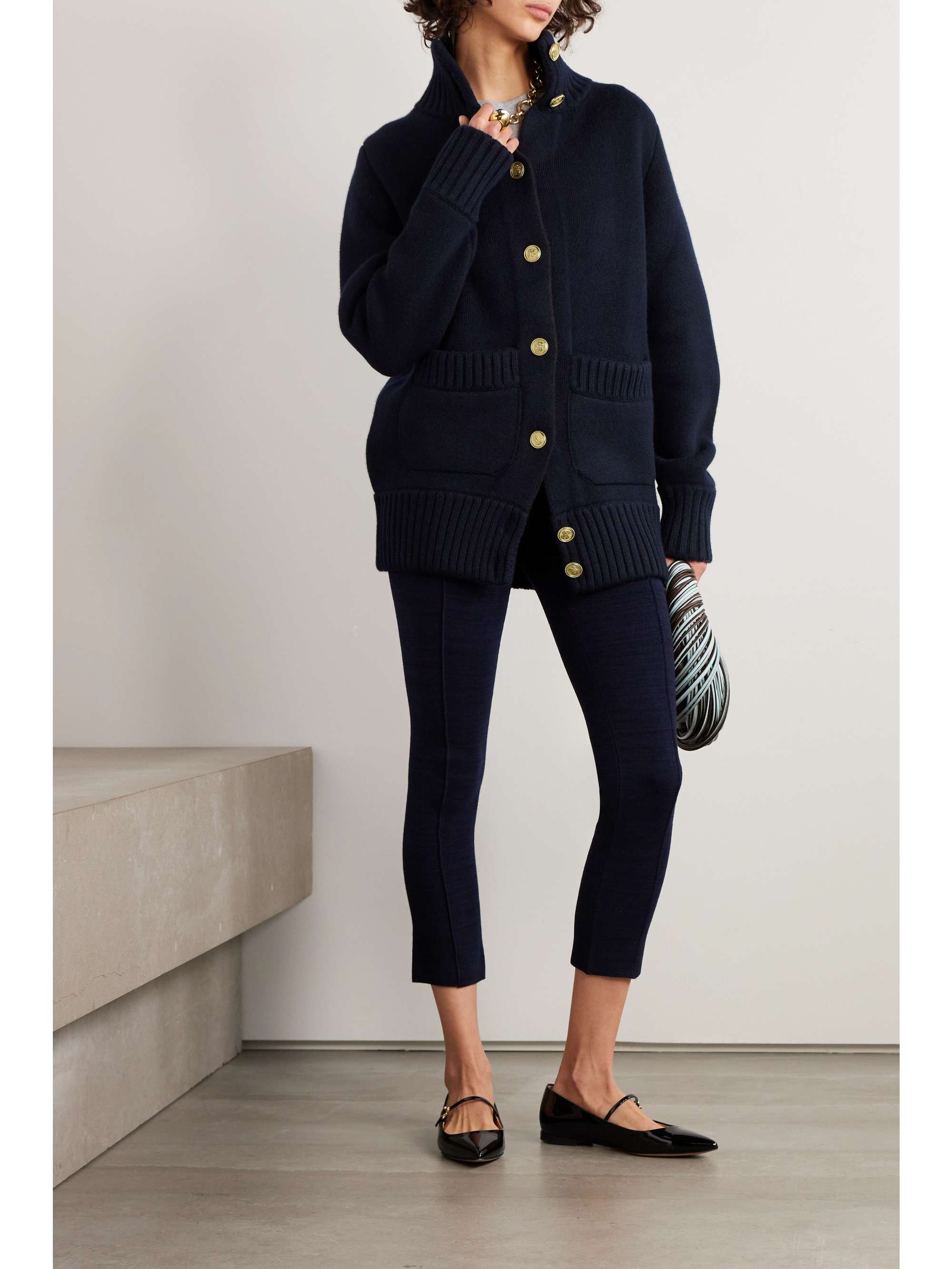 BARRIE + Sofia Coppola ribbed cashmere, wool and silk-blend turtleneck ...