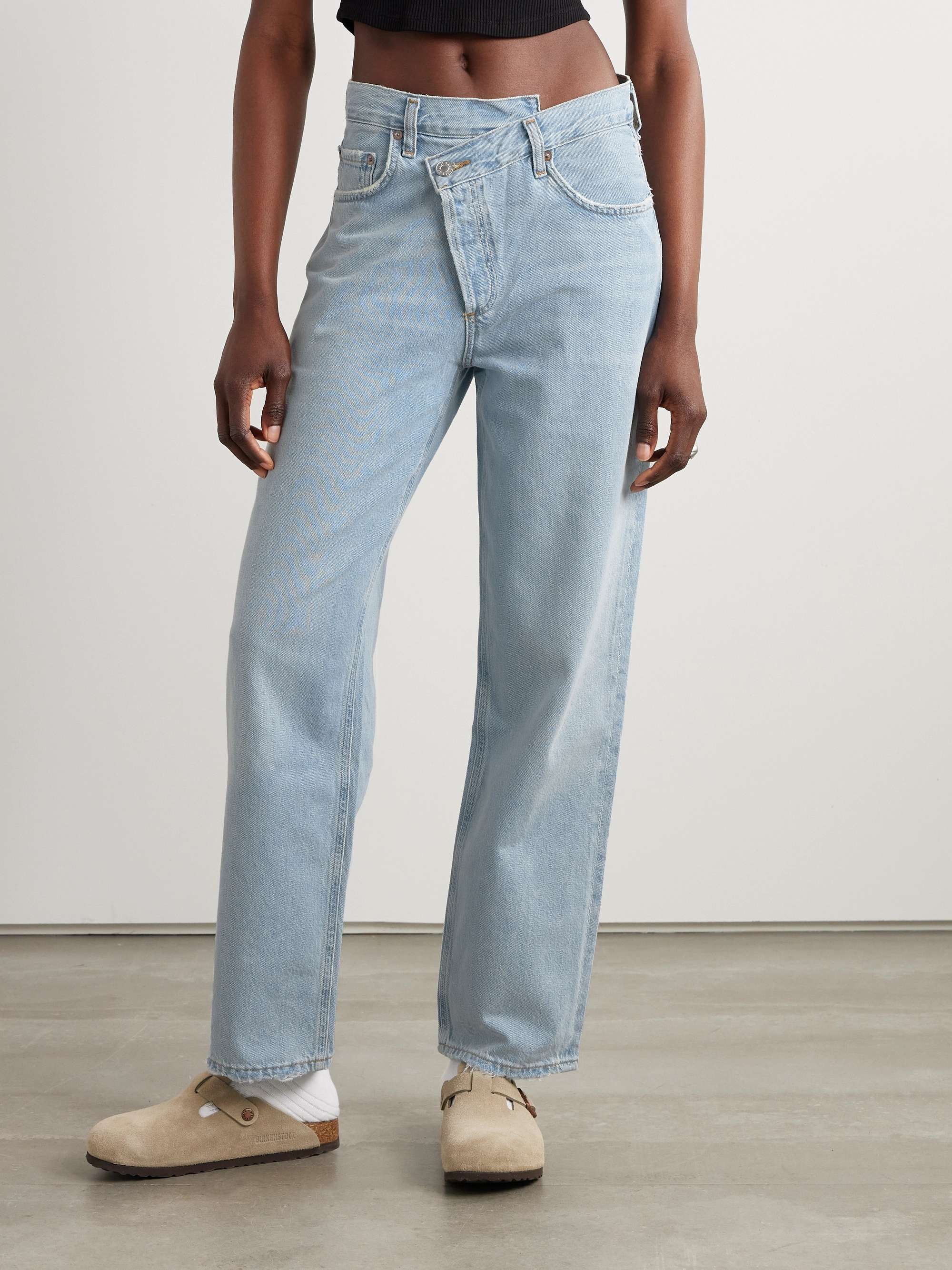 AGOLDE Criss Cross boyfriend jeans | NET-A-PORTER