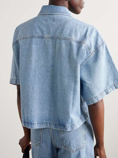 AGOLDE Rona cropped denim shirt | NET-A-PORTER