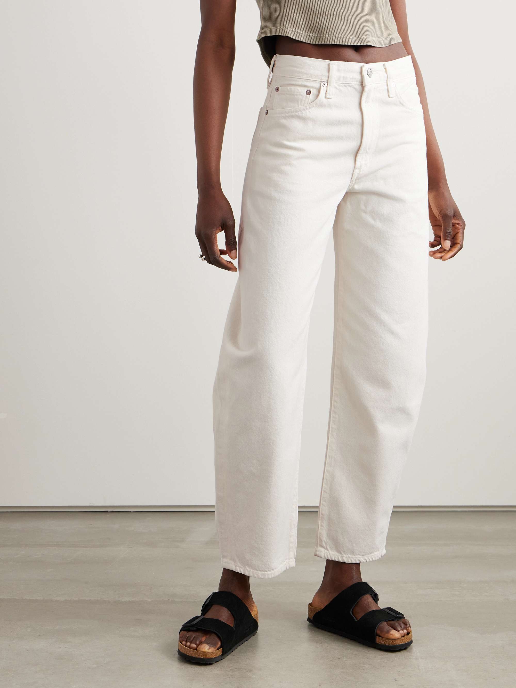 AGOLDE Balloon high-rise barrel-leg organic jeans | NET-A-PORTER