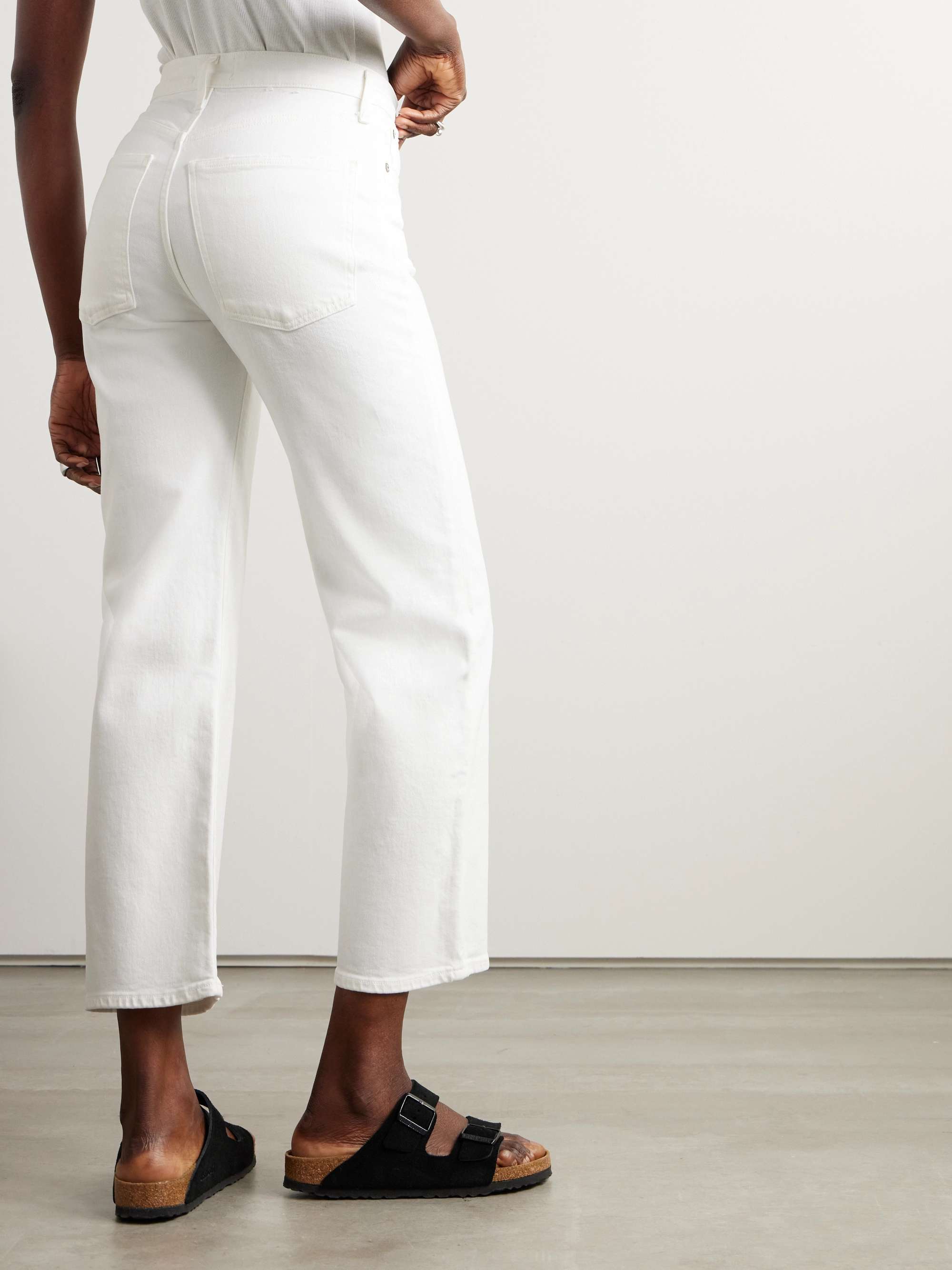 AGOLDE Harper cropped mid-rise wide-leg jeans | NET-A-PORTER