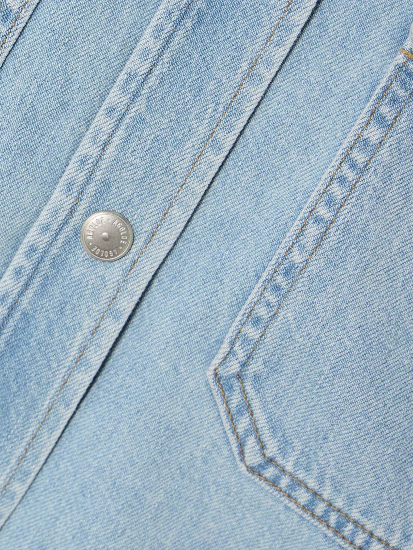 AGOLDE Gwen Slice denim shirt | NET-A-PORTER