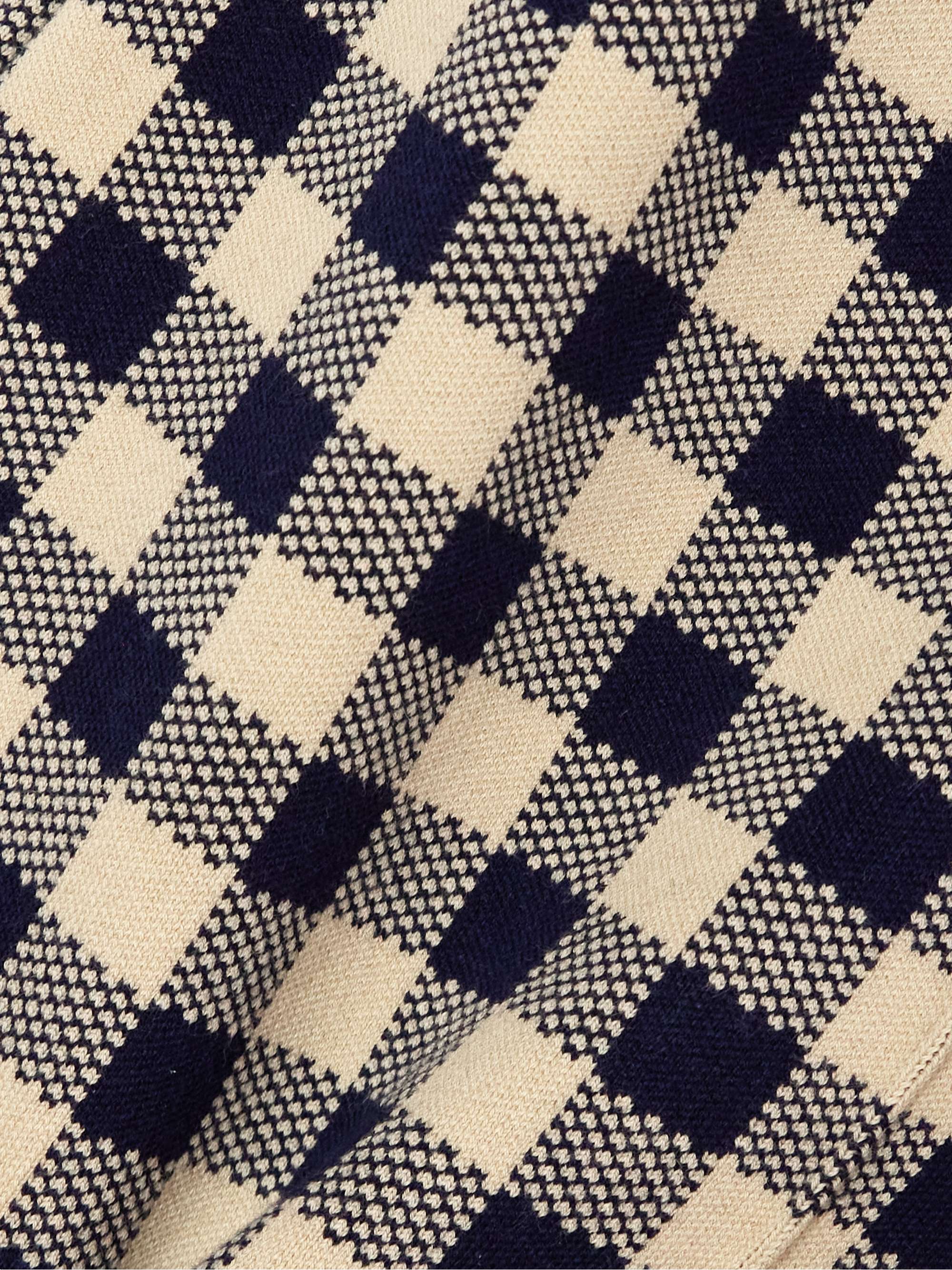 High Sport Checked Cotton Blend Jacquard Shorts Net A Porter