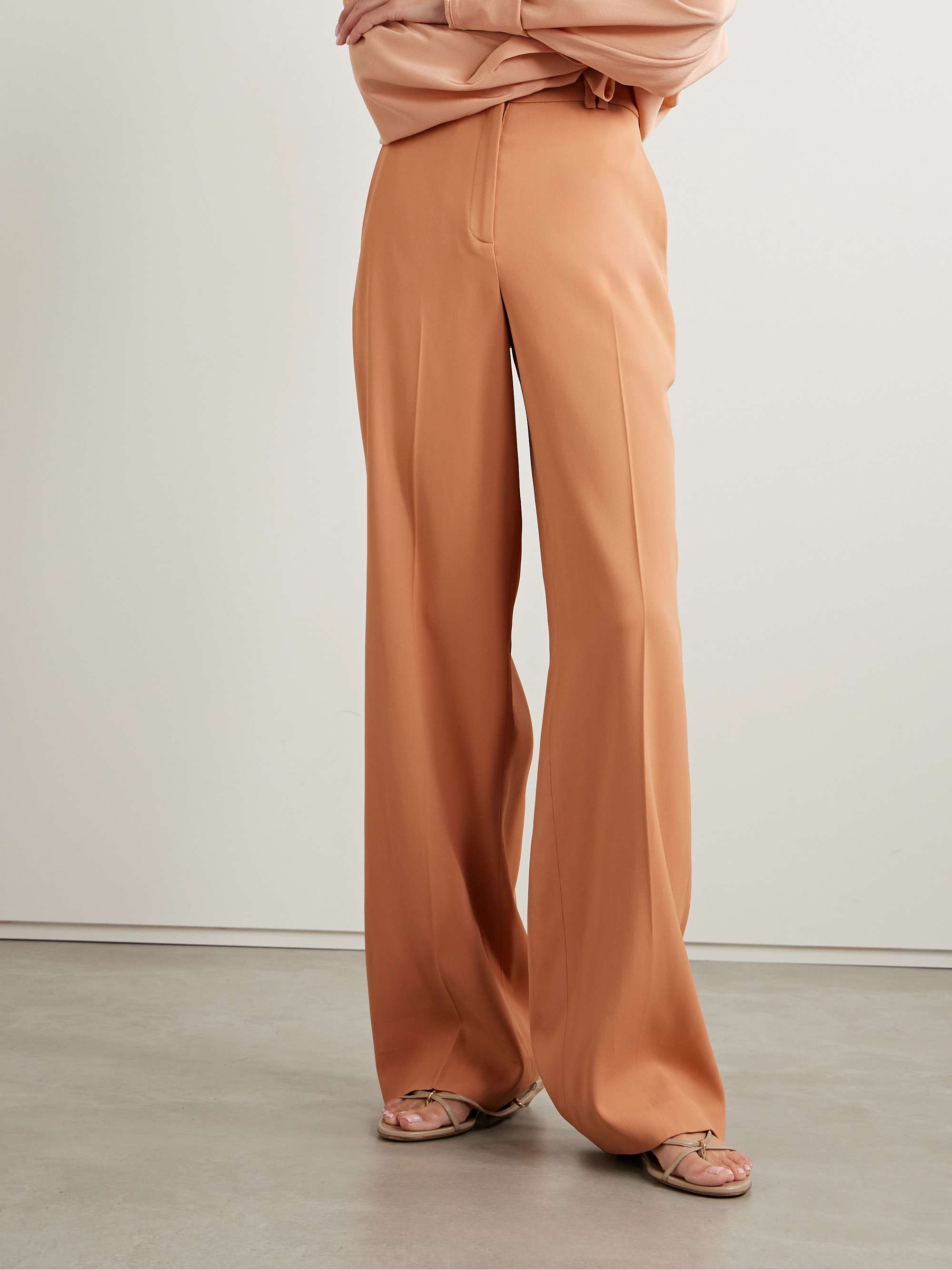 ANOTHER TOMORROW + NET SUSTAIN crepe wide-leg pants | NET-A-PORTER