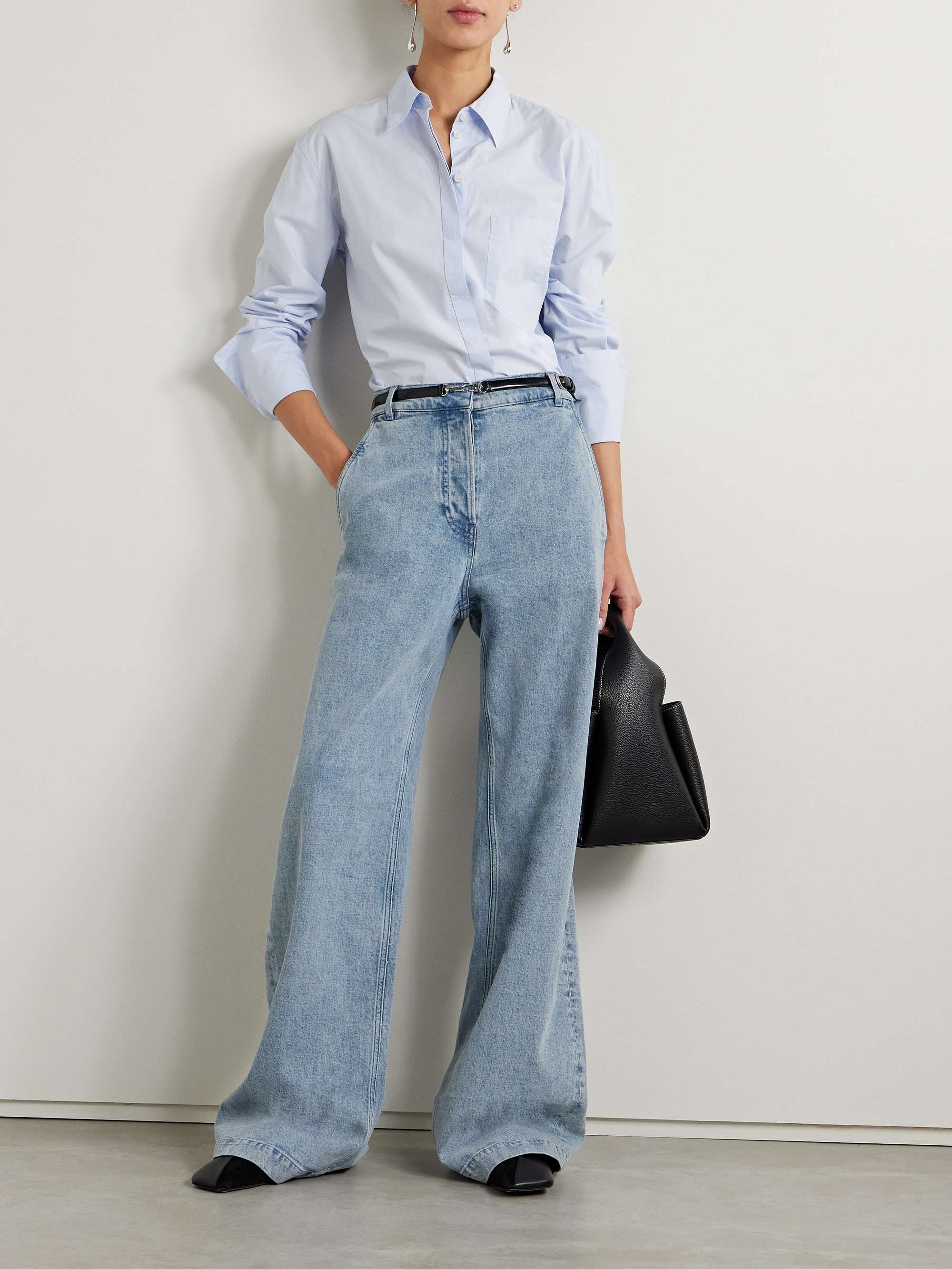ANOTHER TOMORROW + NET SUSTAIN mid-rise straight-leg organic jeans ...