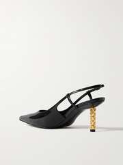 GIVENCHY G Cube patent-leather slingback pumps | NET-A-PORTER