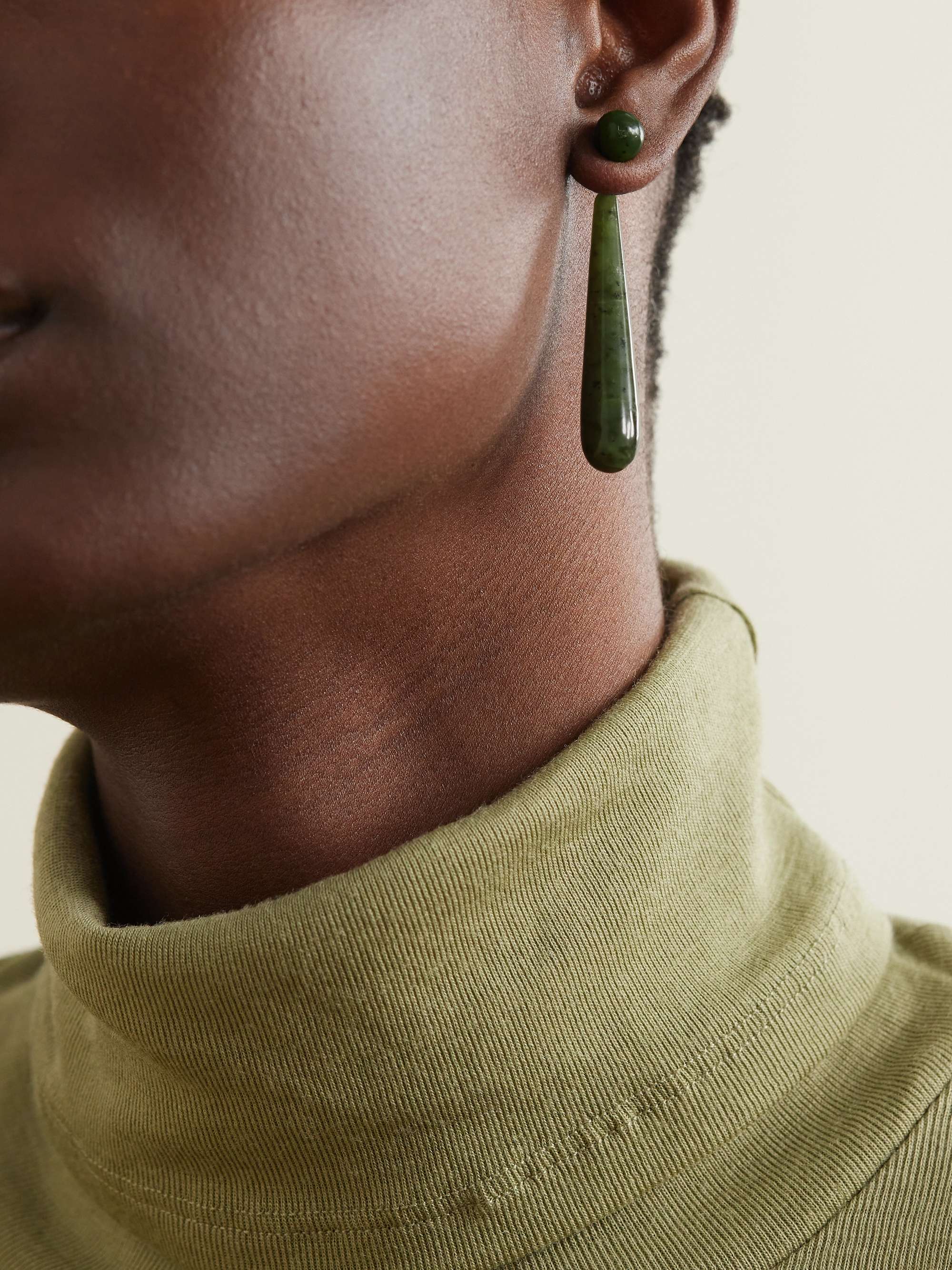SOPHIE BUHAI Medium Angelika jade earrings | NET-A-PORTER