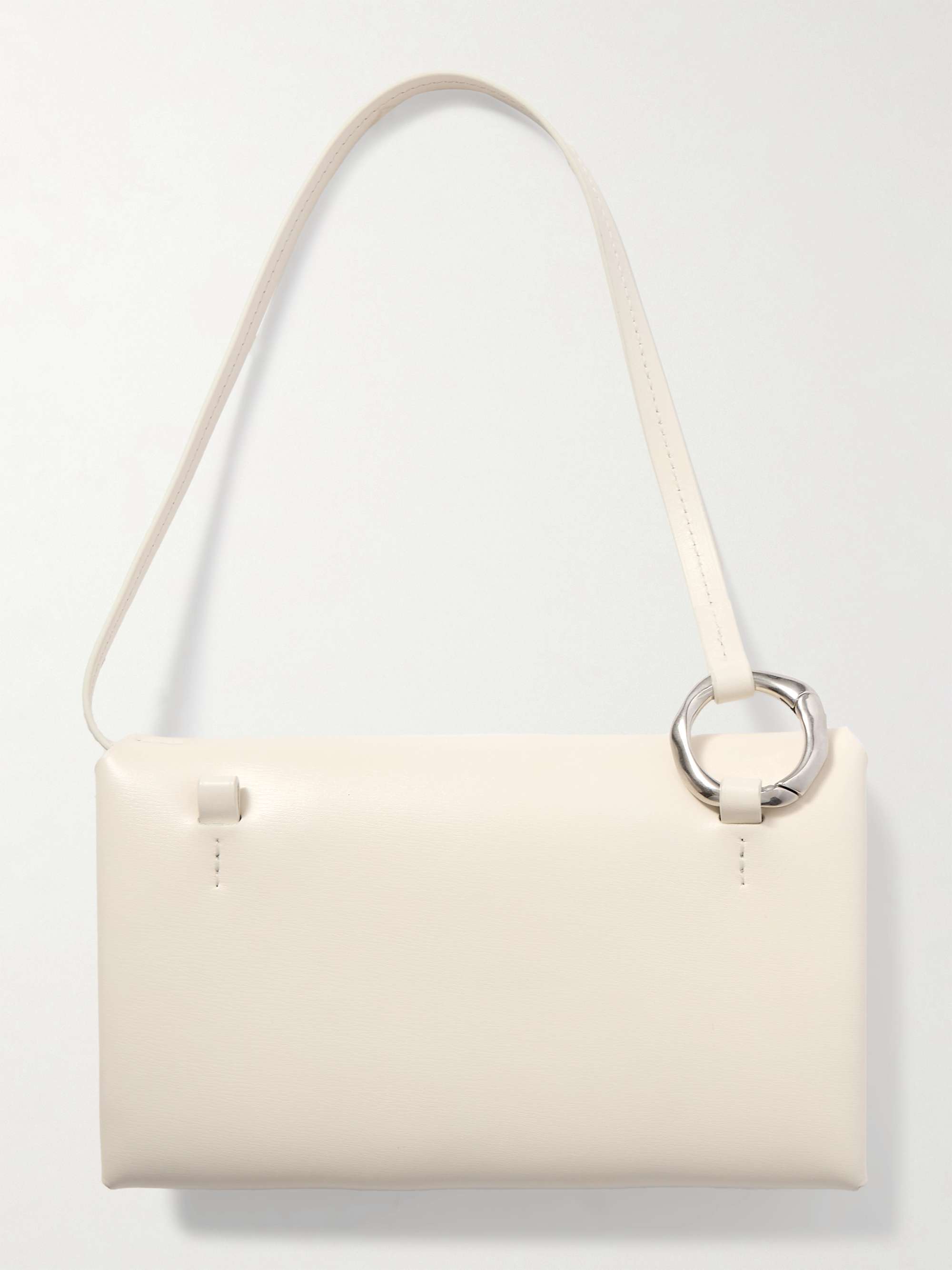 JIL SANDER Envelope small embellished padded leather shoulder bag | NET ...