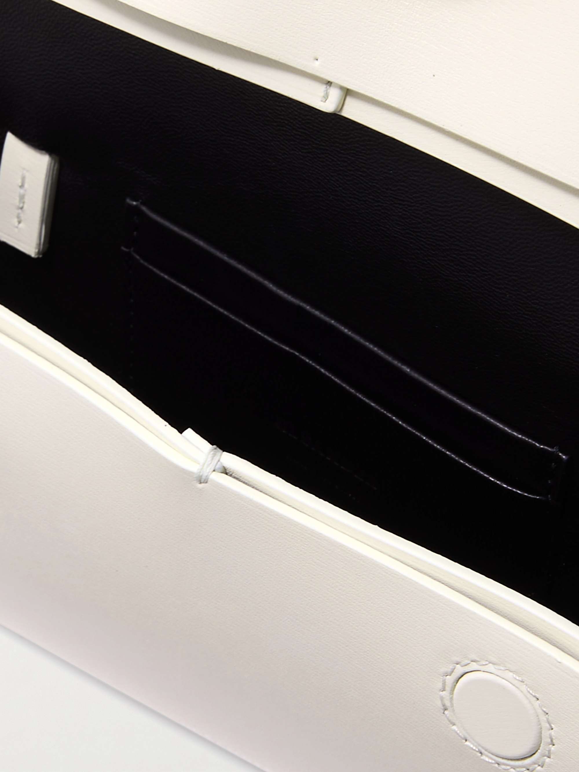 JIL SANDER Envelope small embellished padded leather shoulder bag | NET-A-PORTER